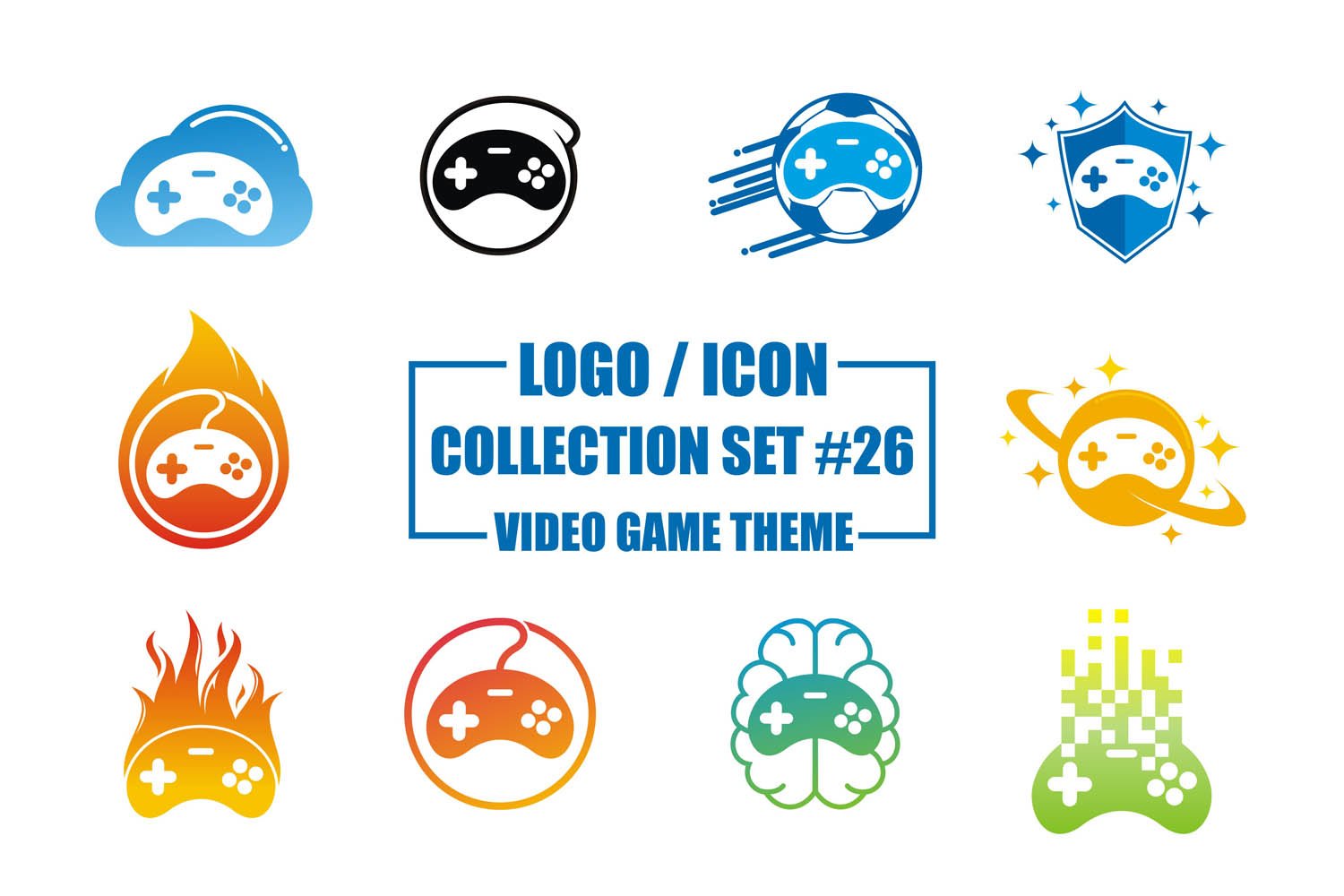 Vector Logo Bundle with Video Game Theme