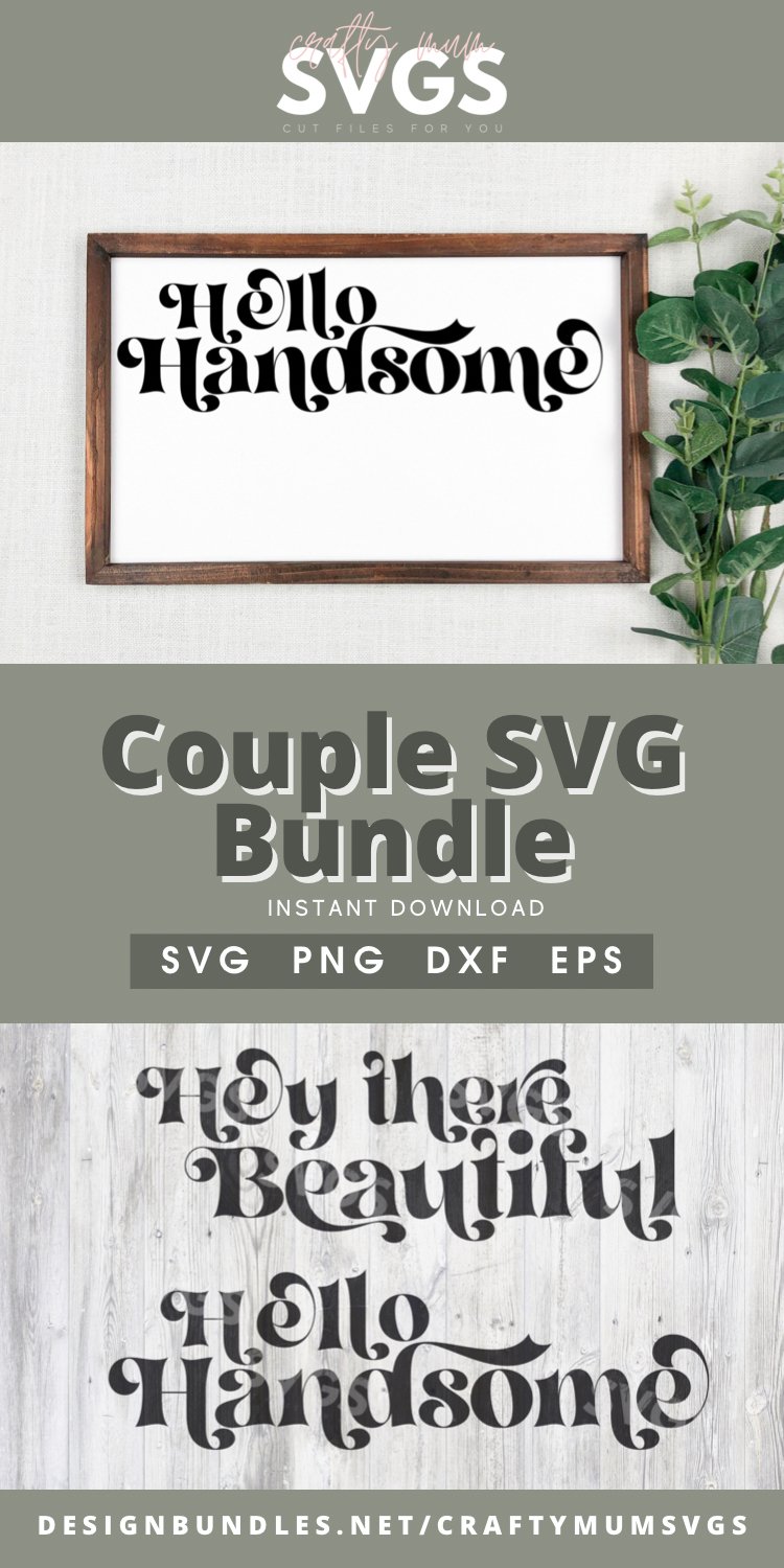 Hello Handsome SVG | Hey Beautiful SVG | Couple (1237484)