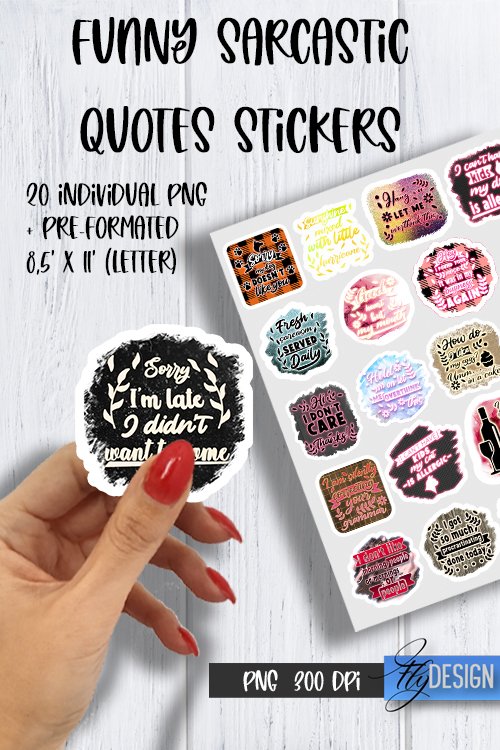 Funny Sarcastic Quotes Stickers. Sarcastic Quotes (1678898)