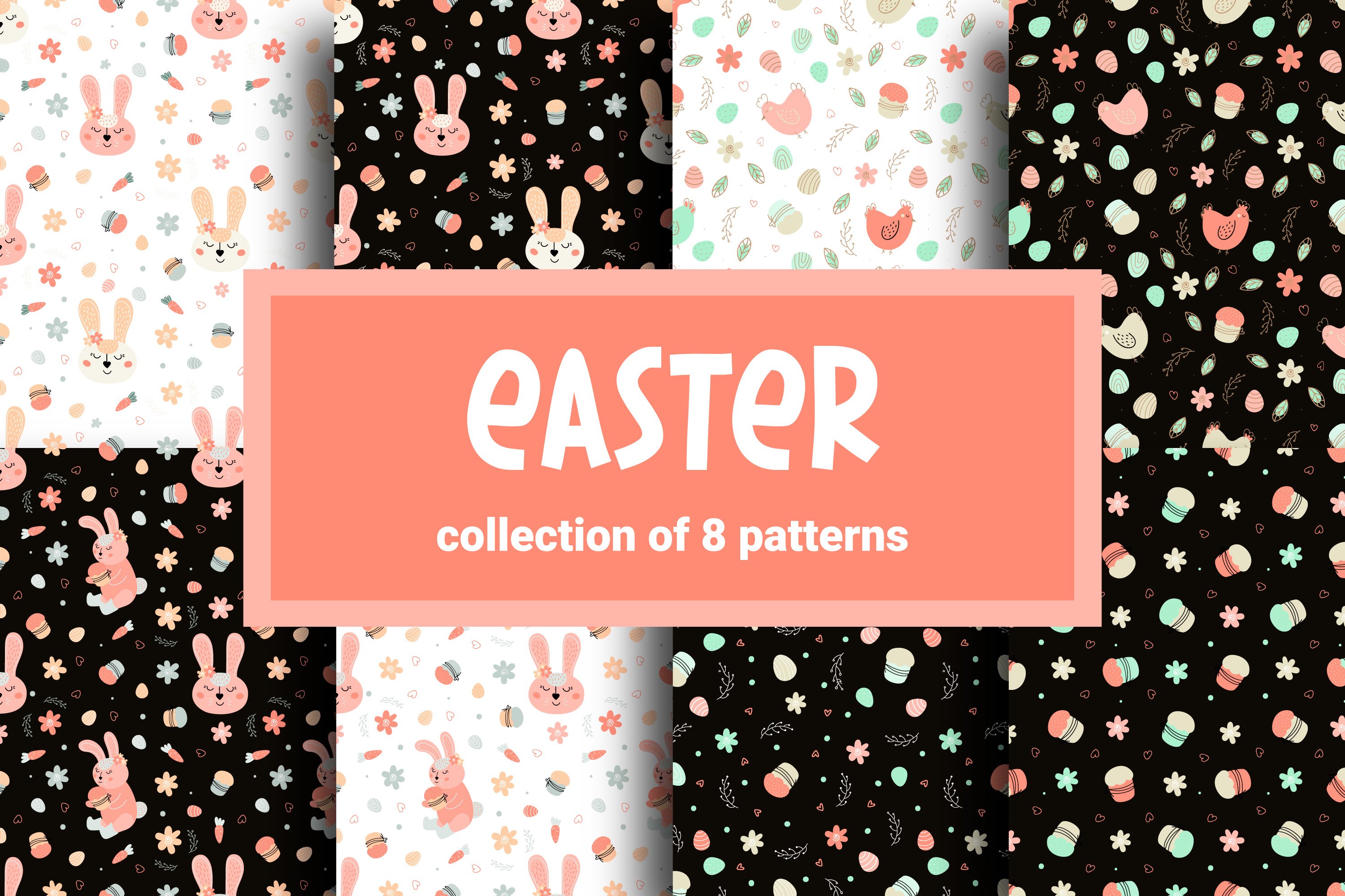 Easter pattern| Easter digital paper | Happy Easter
