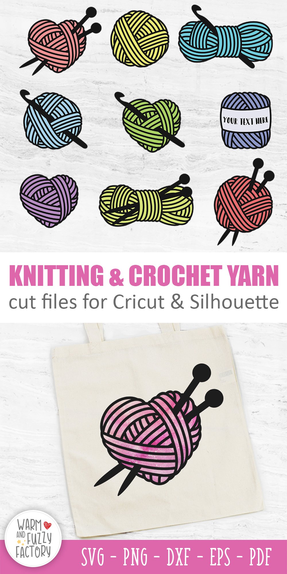 Knitting svg, Crochet svg, Yarn svg bundle | SVG (390332)