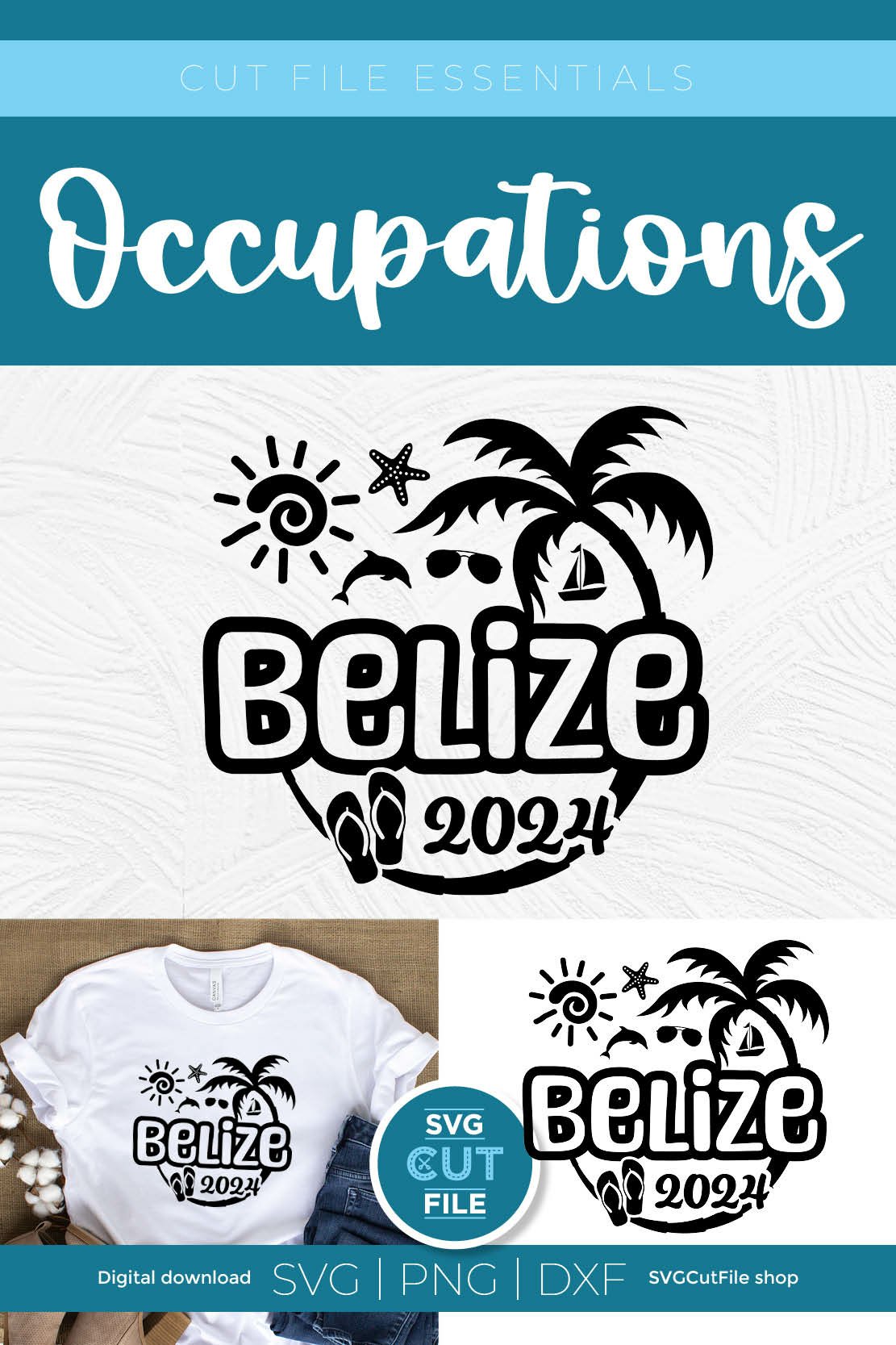 2024 Belize svg - Great for a Belize Vacation or Trip
