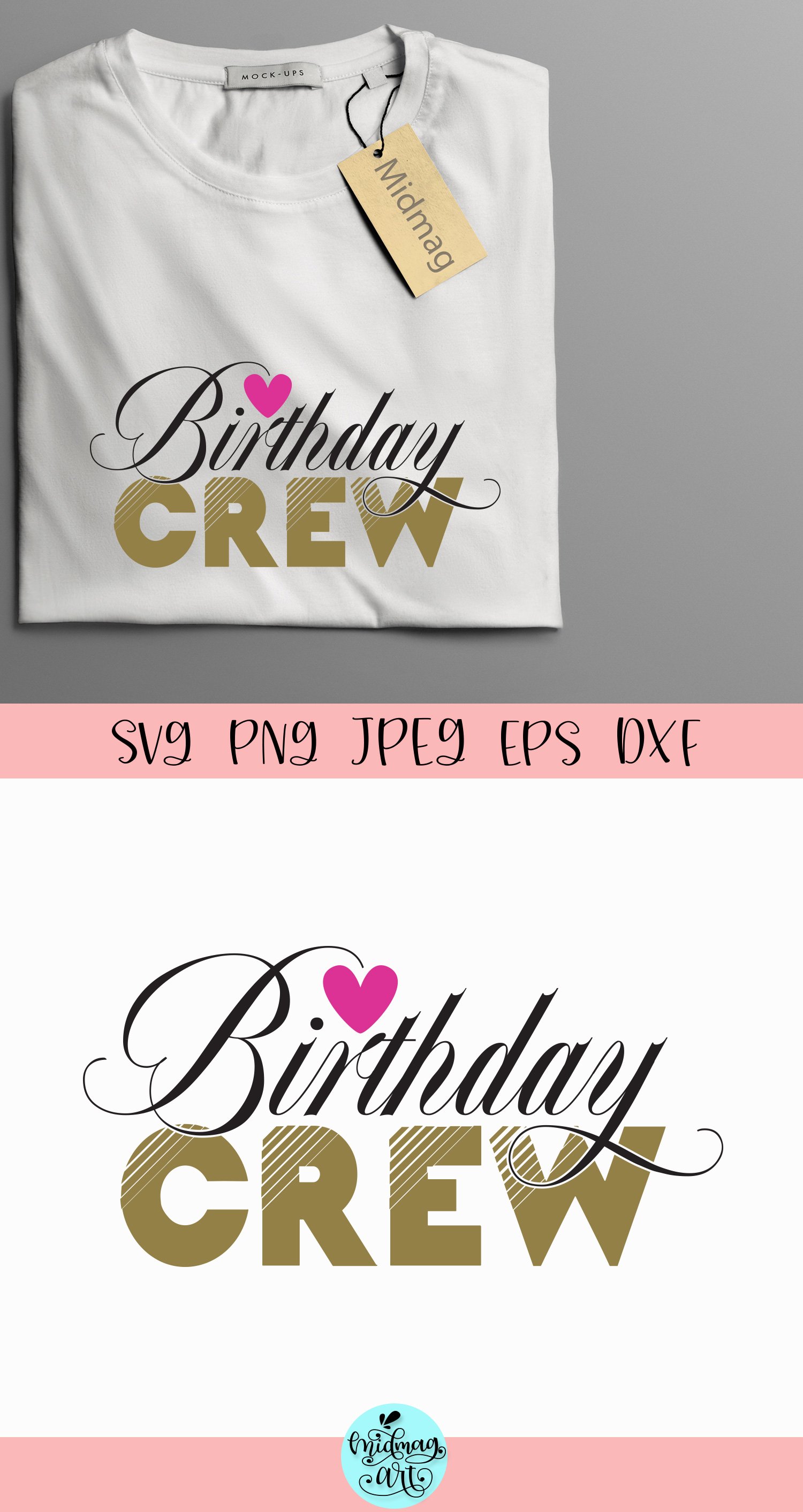 Birthday crew svg, birthday svg