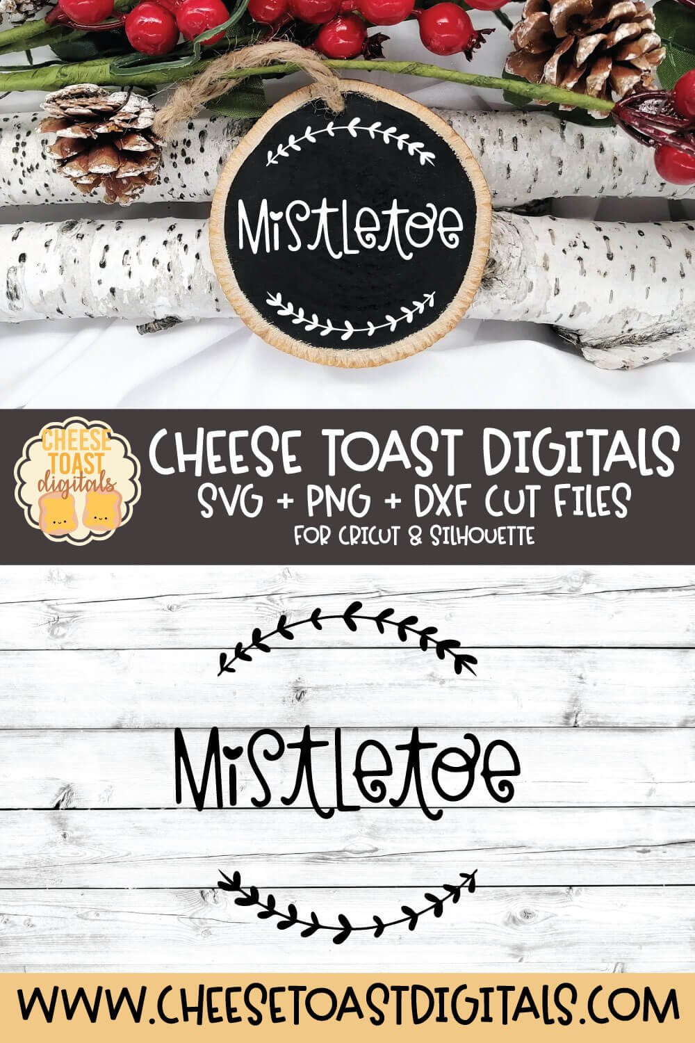 Christmas Ornament SVG | Mistletoe (1024761)