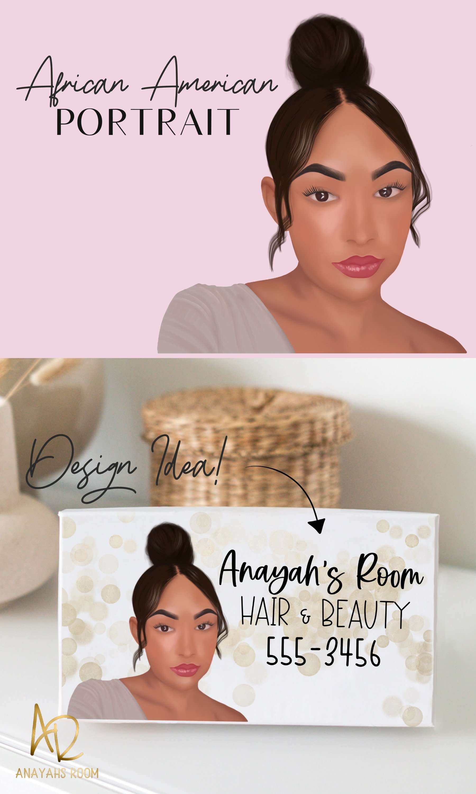 African American Portrait | Generic Woman Illustration