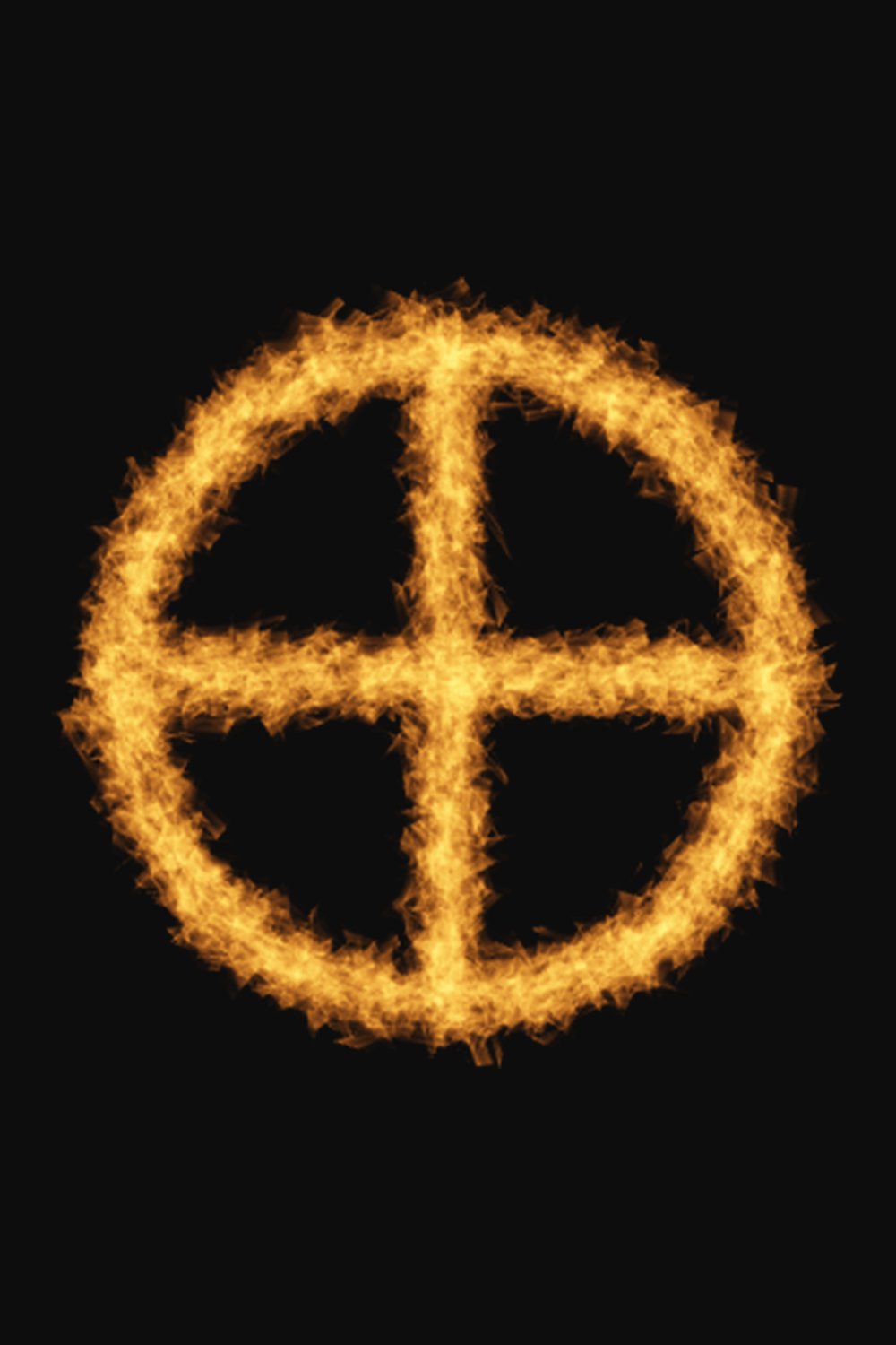 Fire scopes flame sniper symbol shooter aim scope art