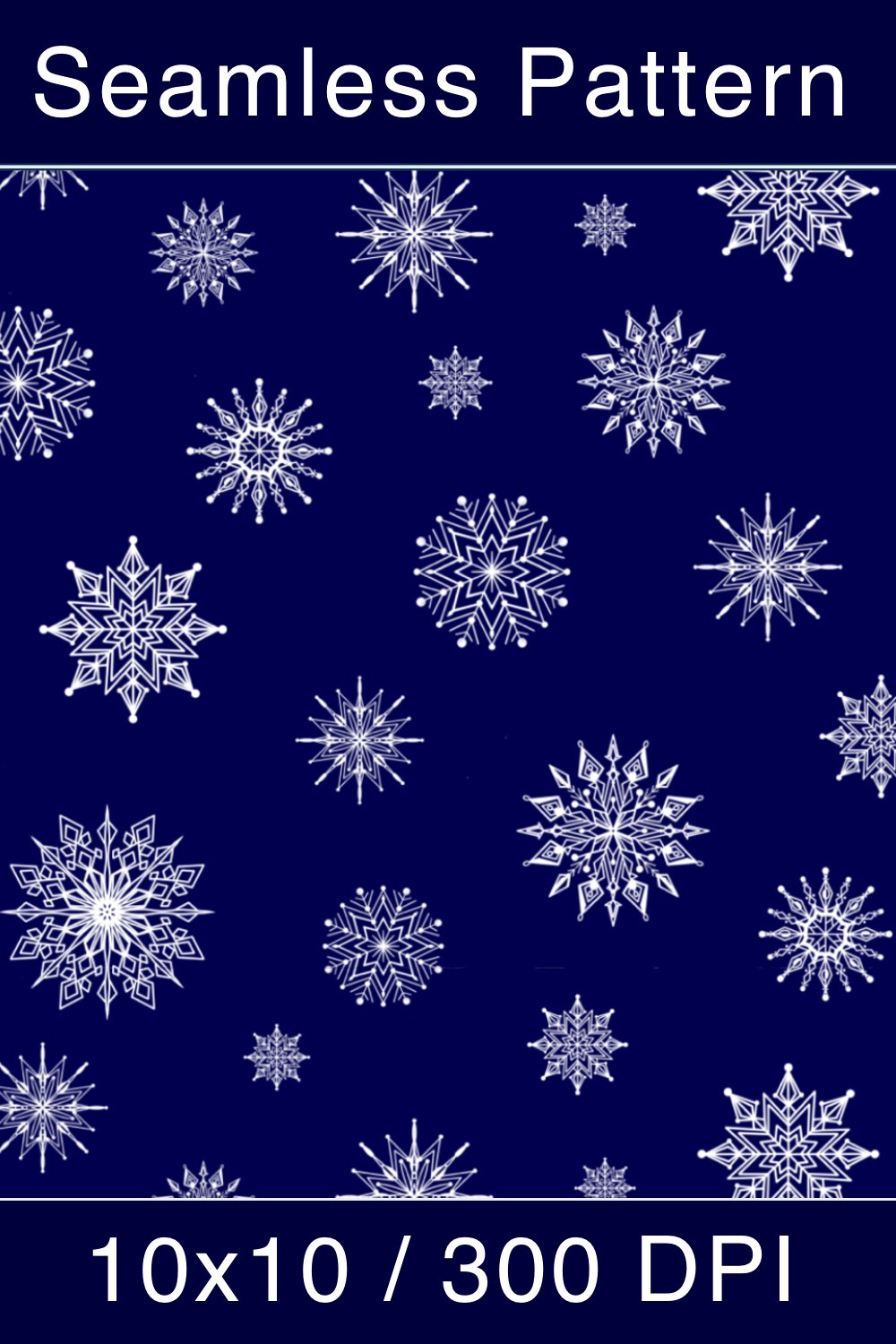 Snowflakes Seamless Pattern, Christmas Digital Paper