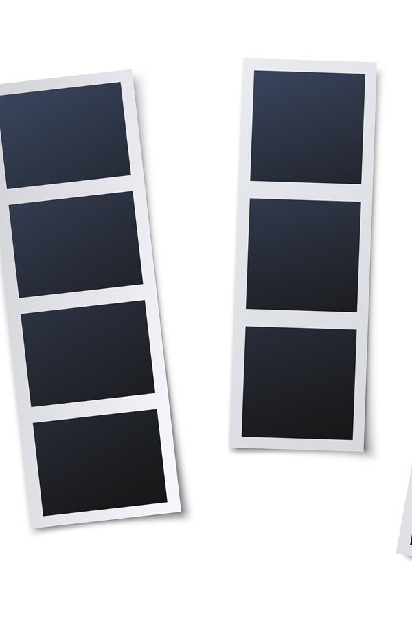 Photo booth picture frames. Vintage snapshots, instant photo