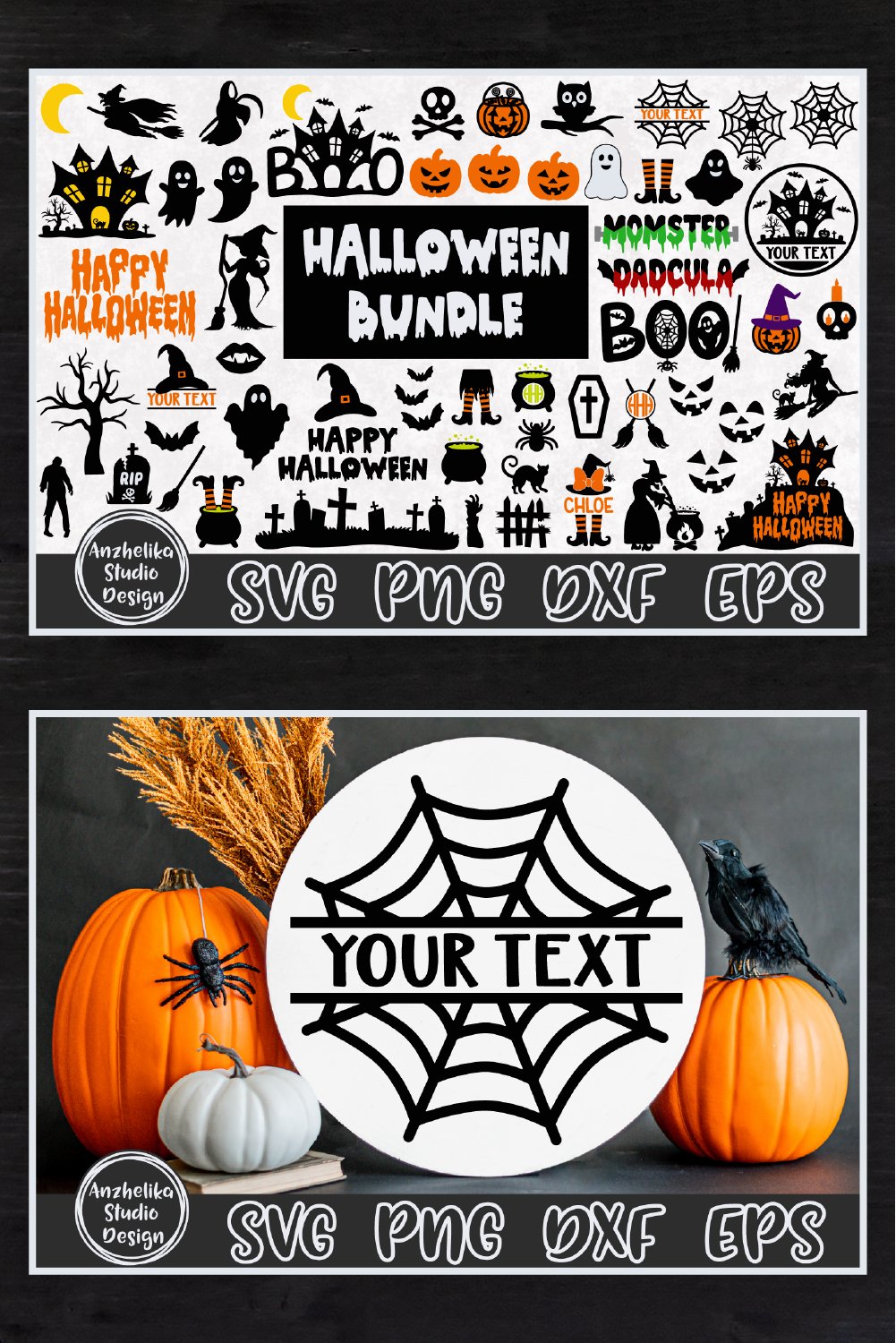 Halloween Clipart Bundle 56 Elements SVG | Pumpkin SVG | Boo