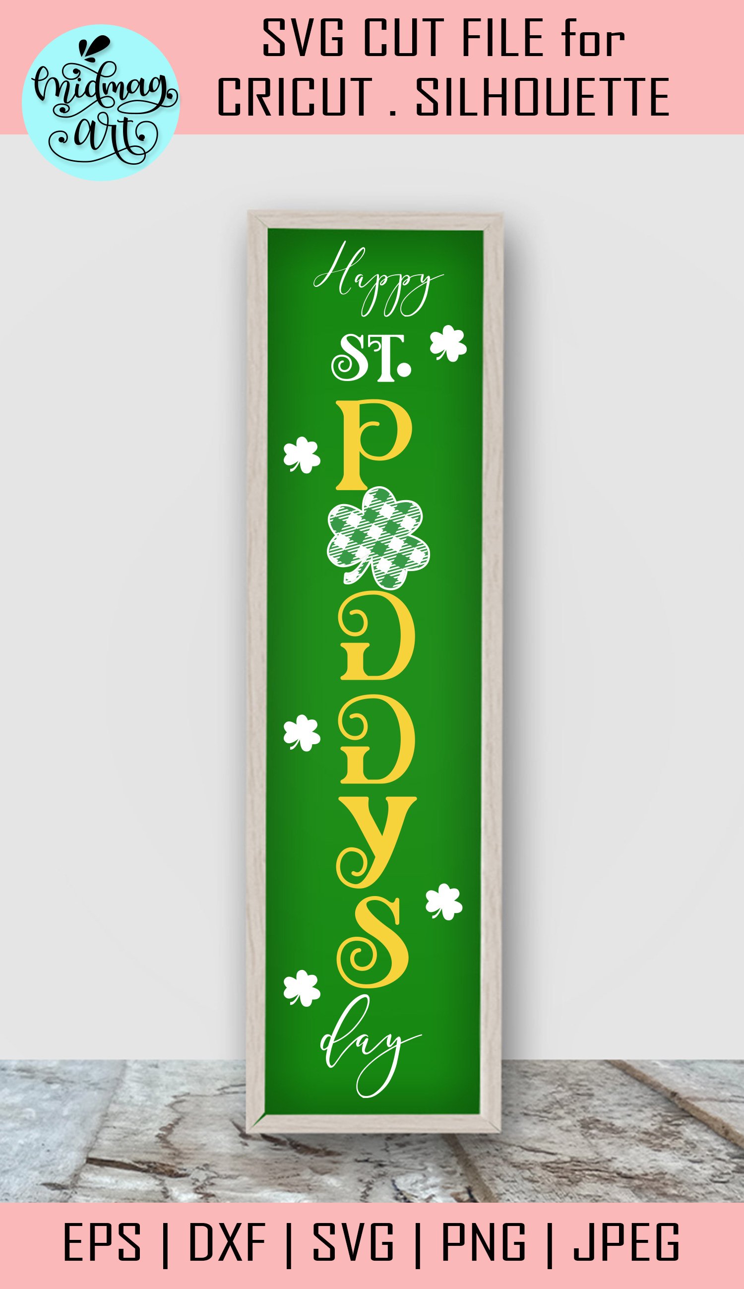 Happy St. Paddy's day sign svg, st. patrick's day sign svg
