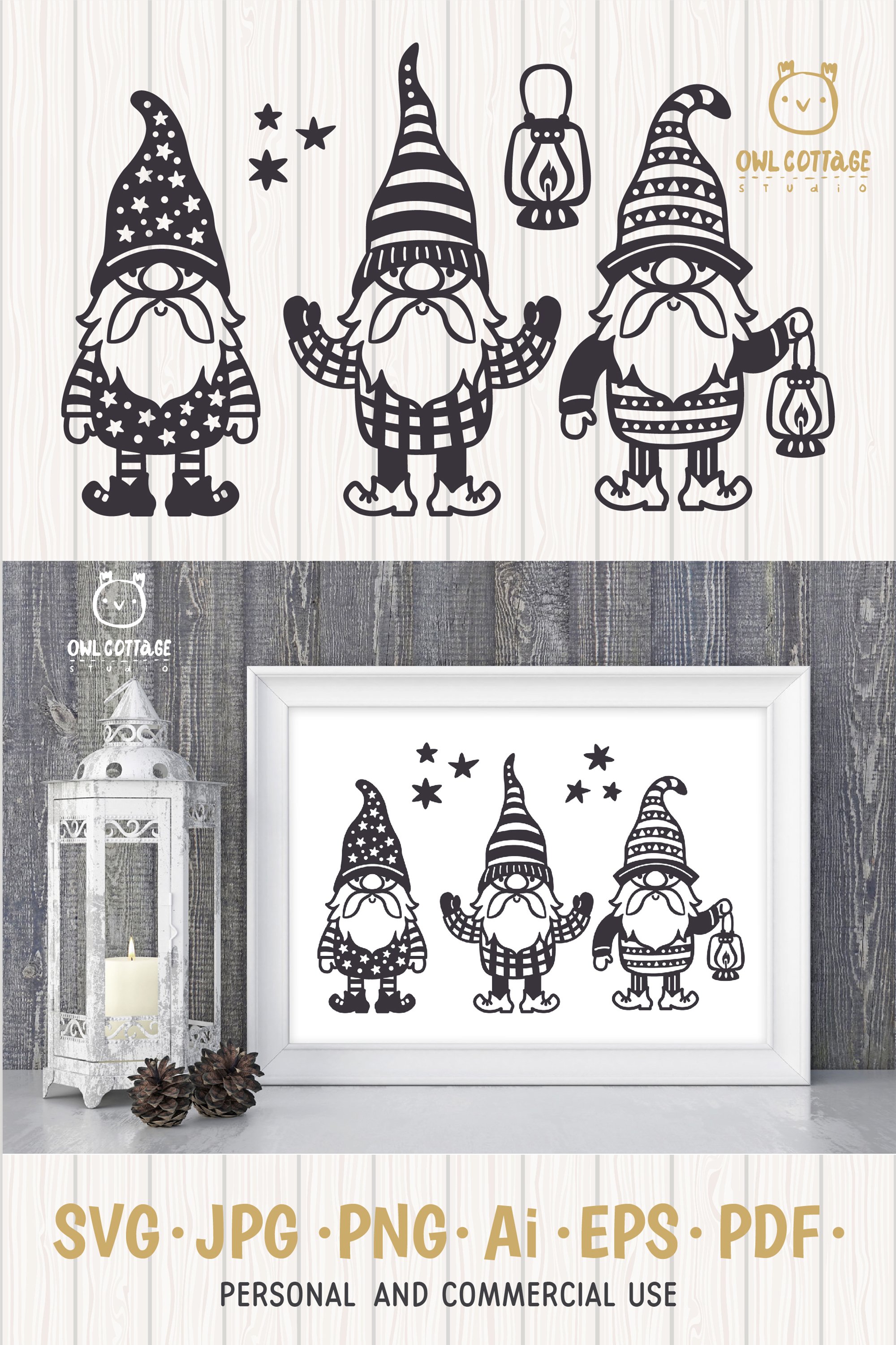 Scandinavian Gnomes SVG, Gnome Clipart, Tomte (408498)