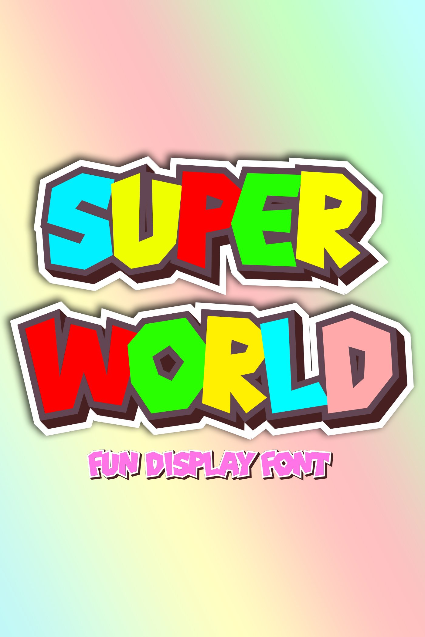 Super World Styled Display Font