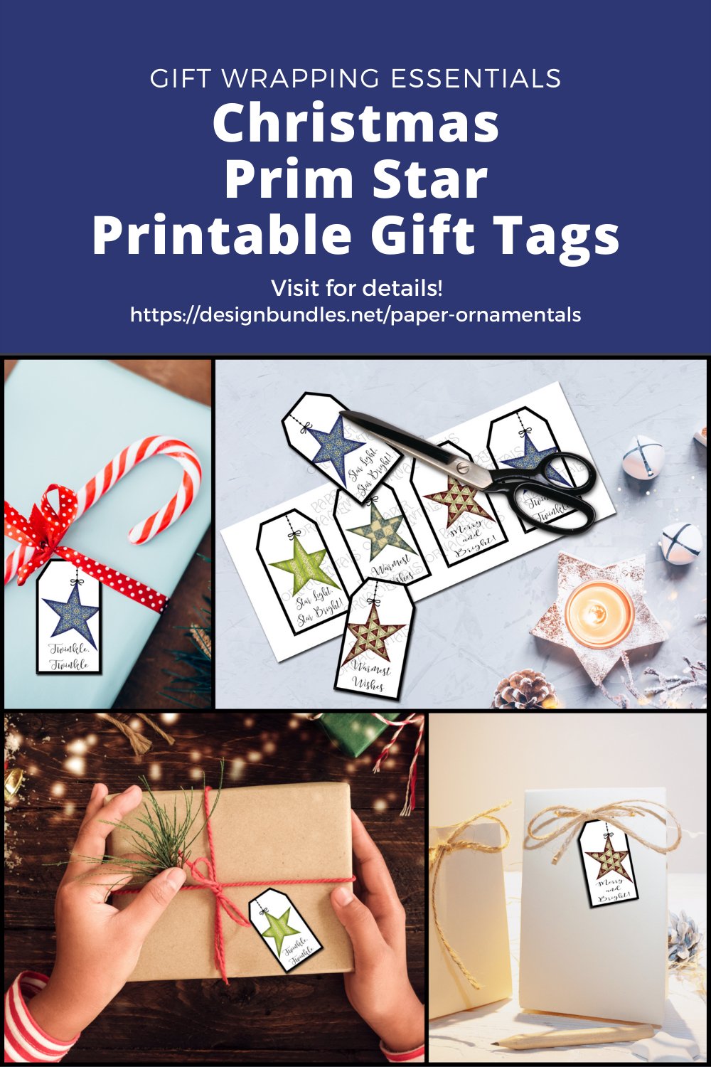 Christmas Star Gift Tags With Holiday Sayings