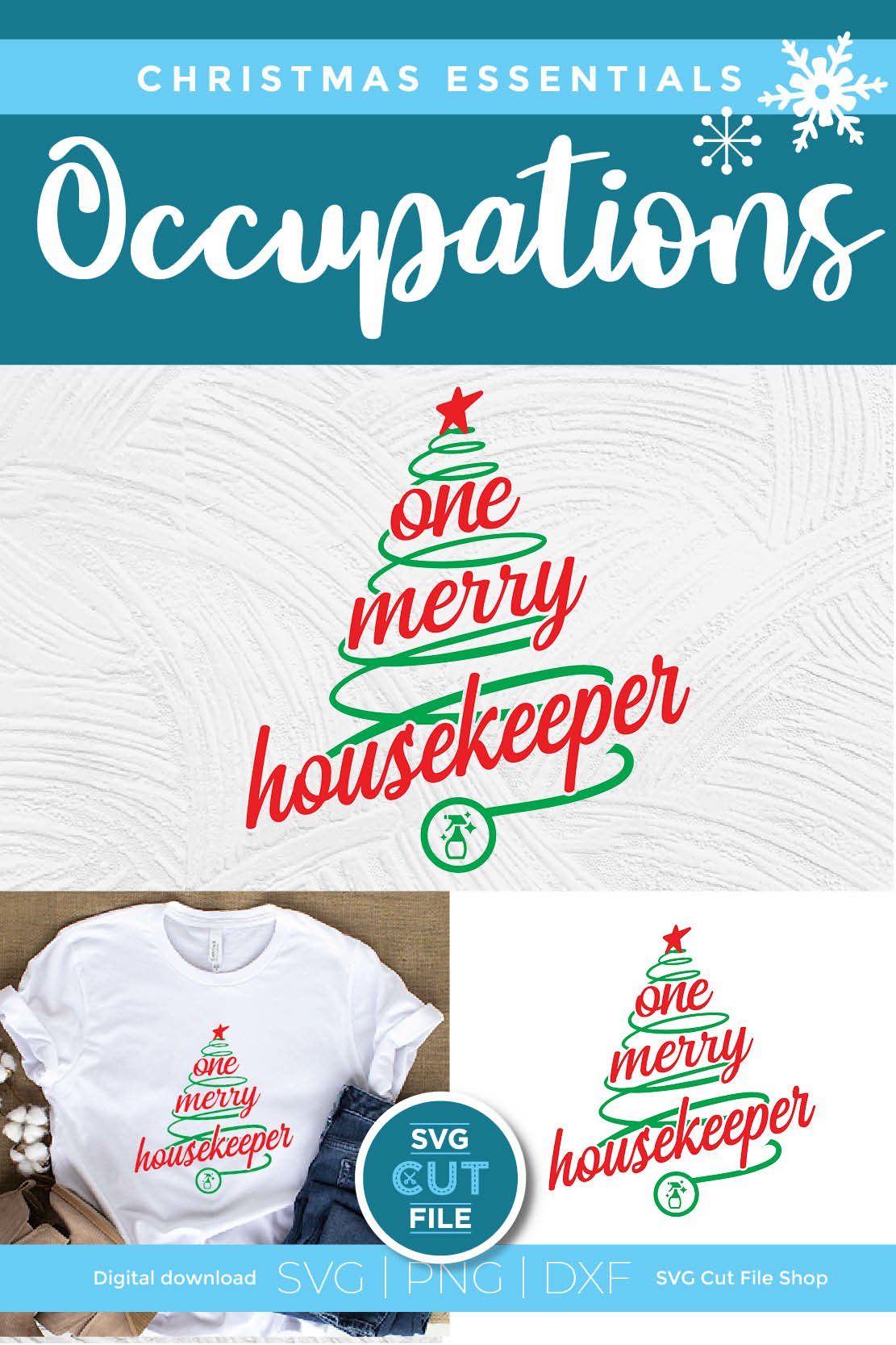 Christmas Housekeeper svg - Housekeeper Christmas Crew