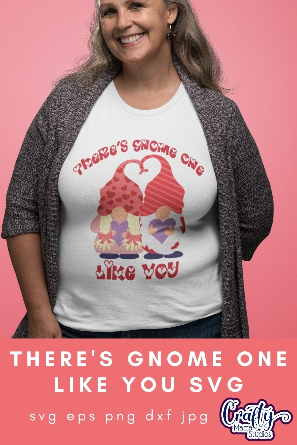 There's Gnome One Like You | Gnome Valentine Svg File