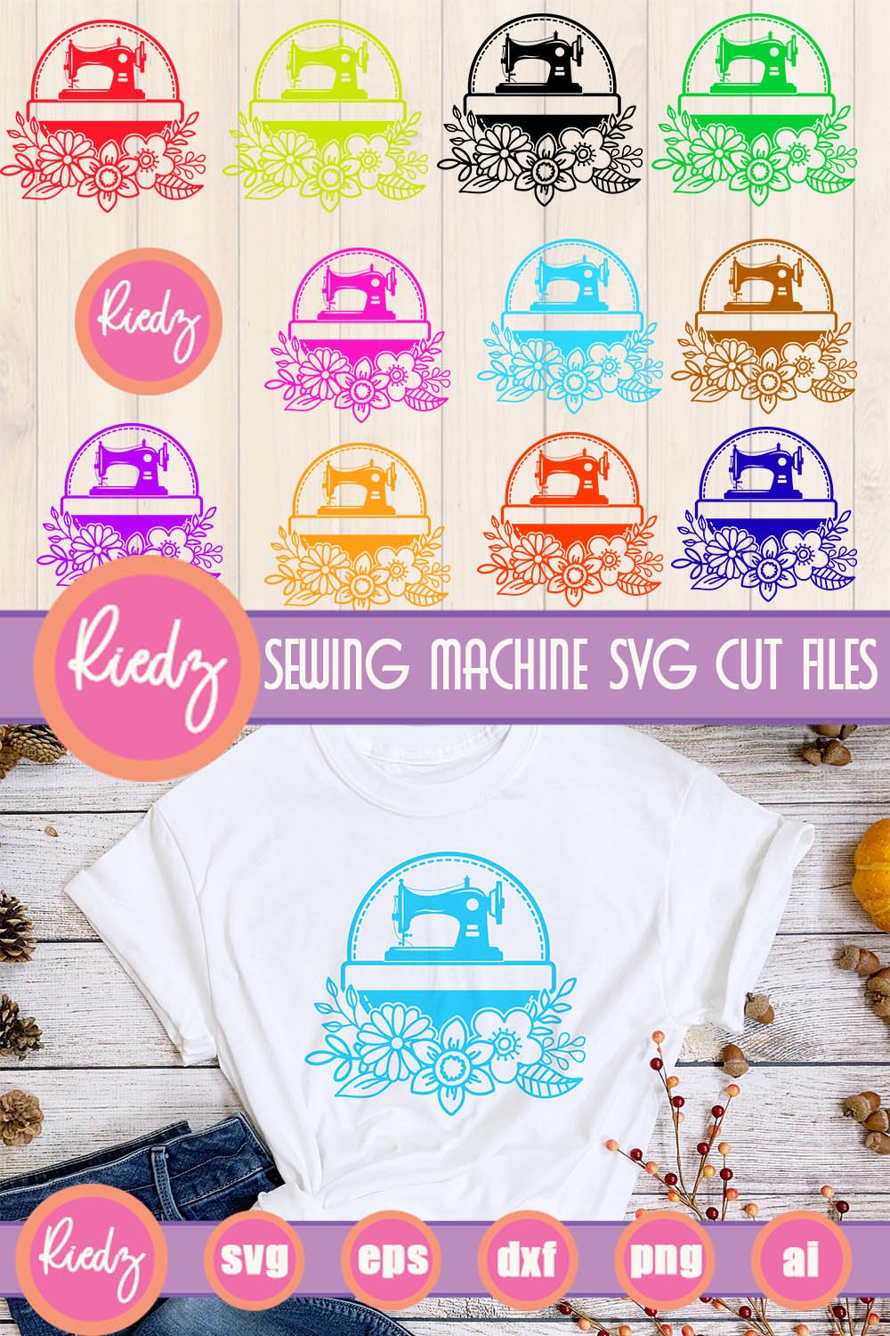 Sewimg Machine Svg Cut File, Sewing Machine Png Sublimation