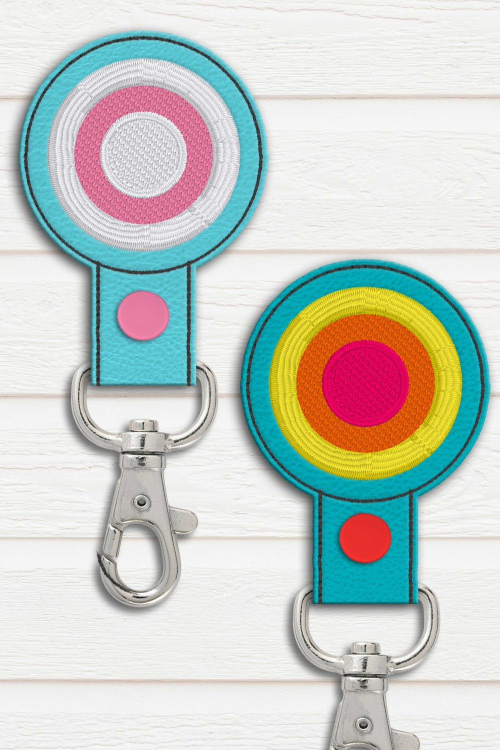 Target ITH Key Fob Applique Embroidery File