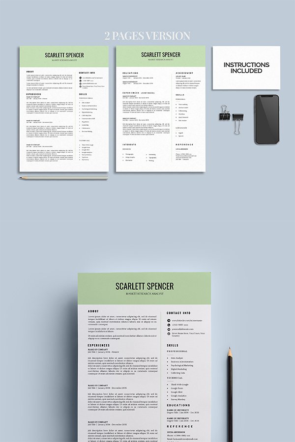 Creative Modern Resume/CV and Cover Letter (1479352)