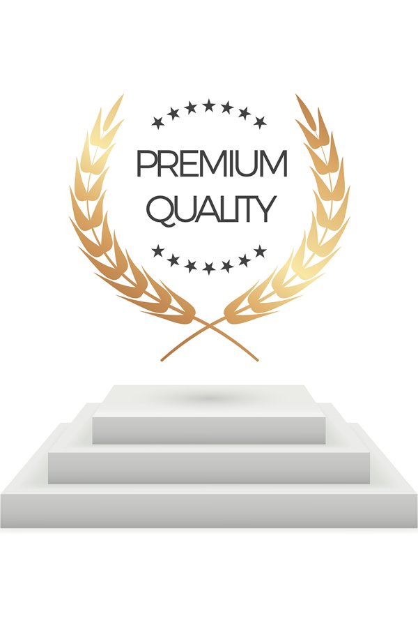 Premium quality. Realistic podium and laurel. Isolated award