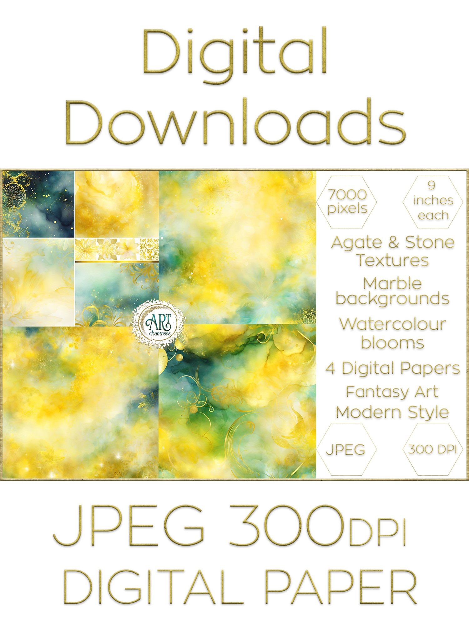 Acrylic Ink Art Magic Watercolor Blooms Digital (3686833)