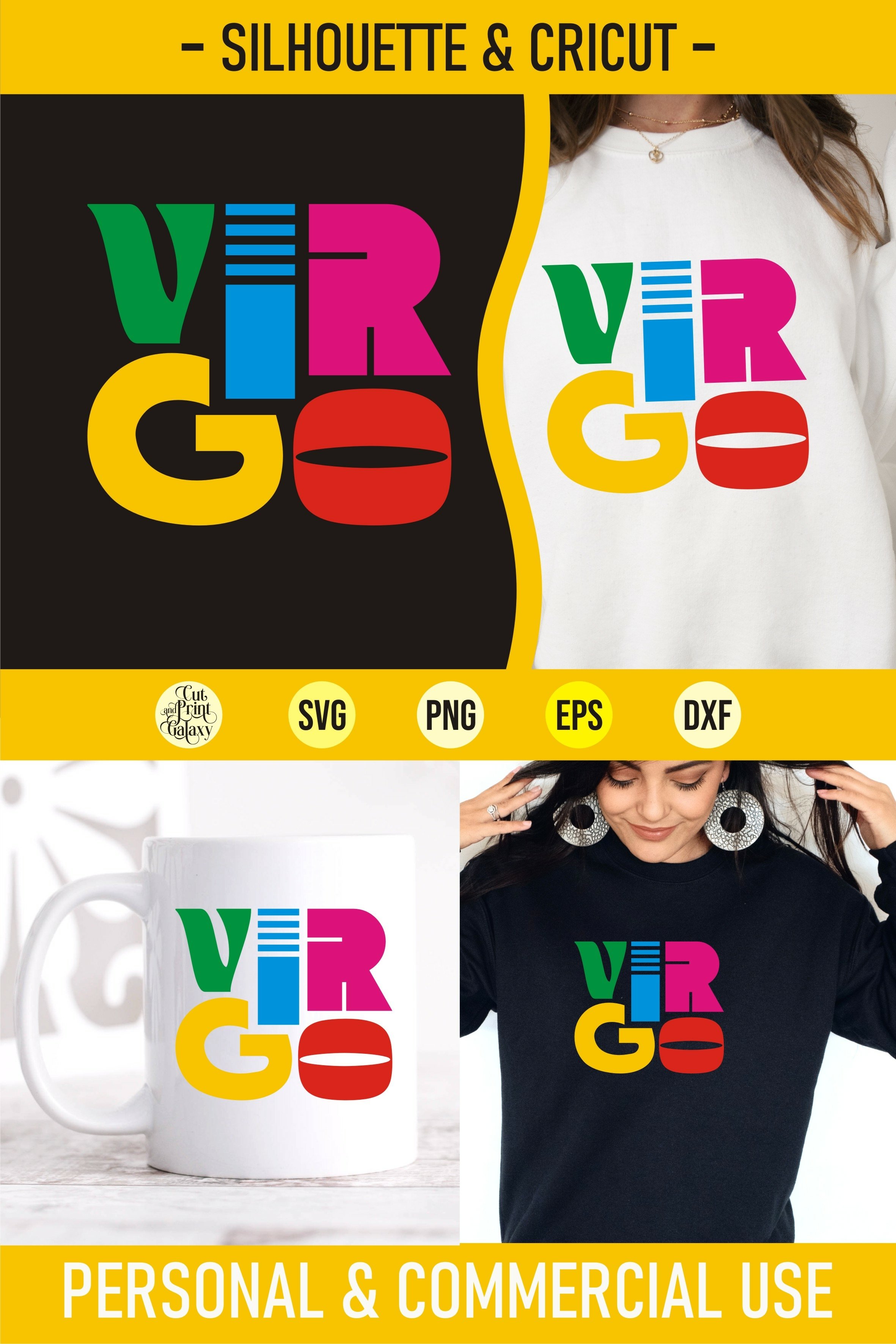 Virgo Zodiac Sign Svg and Virgo Zodiac Sublimation
