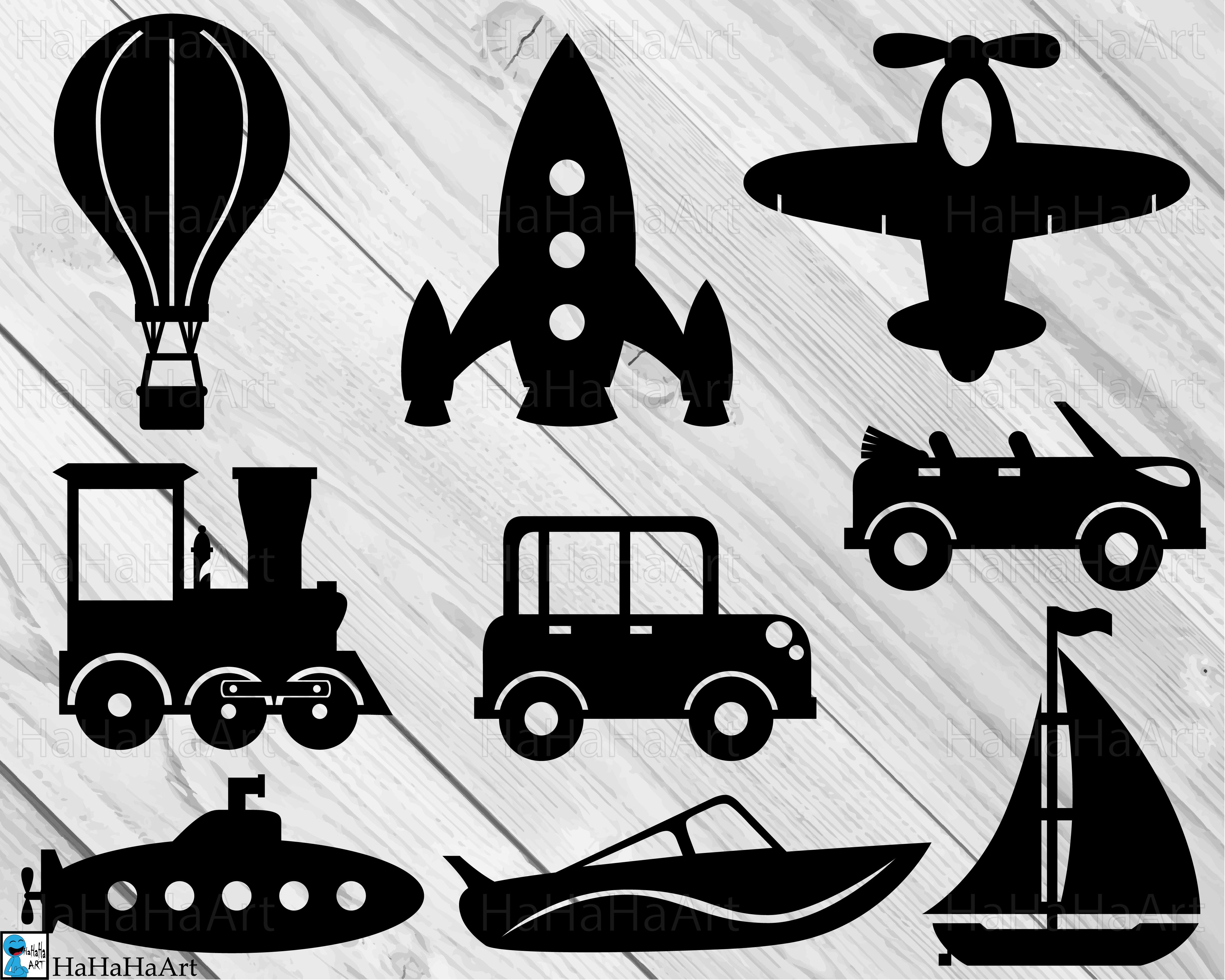 All Transportation Welded - Clip art / Cutting Files 1551c