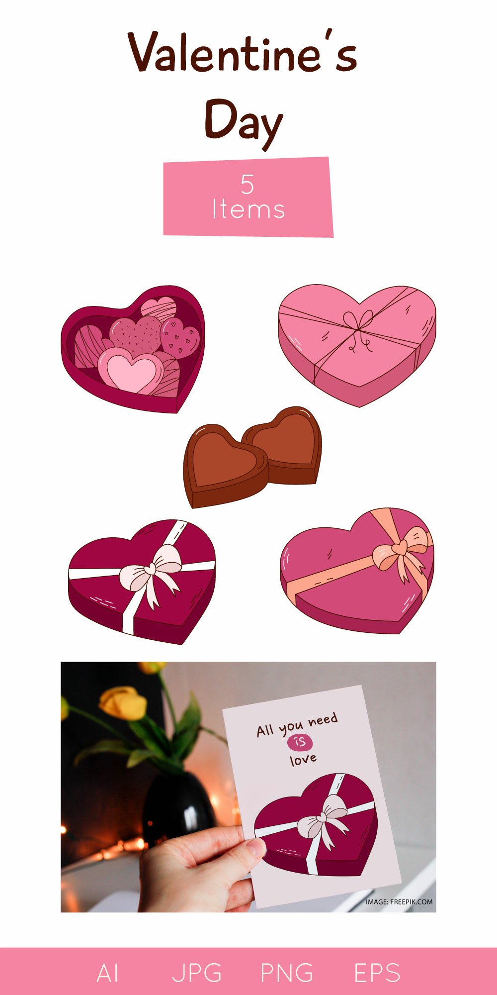 Valentine Chocolate box clipart. Valentines Day Sublimation