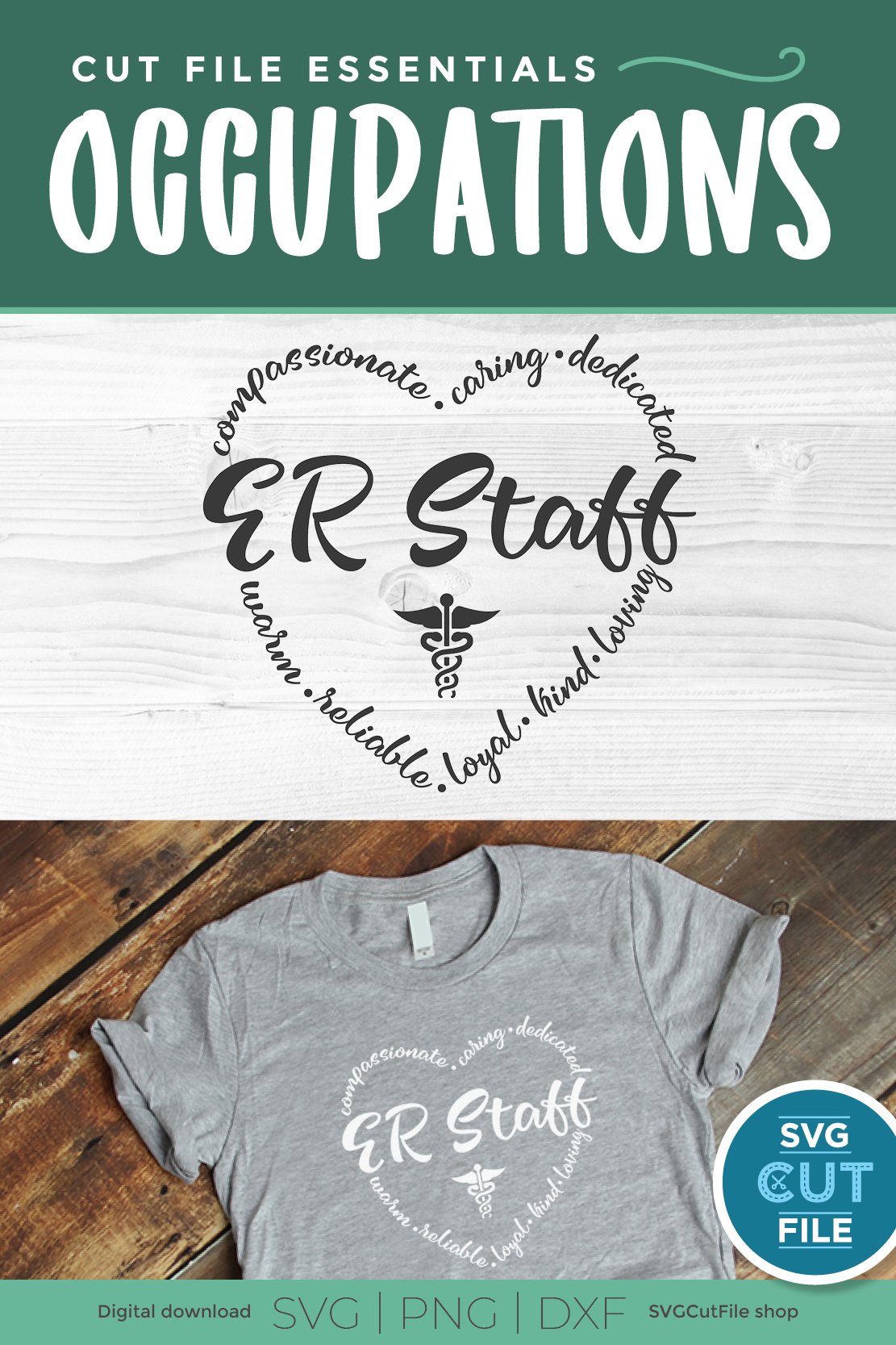 ER staff svg, an emergency room staff svg for crafts