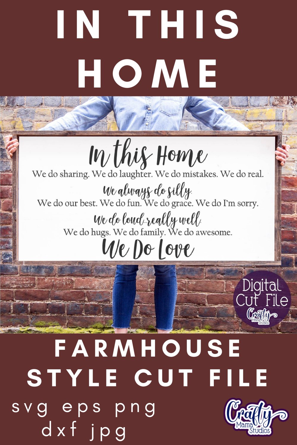 In This Home Family Rules Farmhouse Home Sign Svg