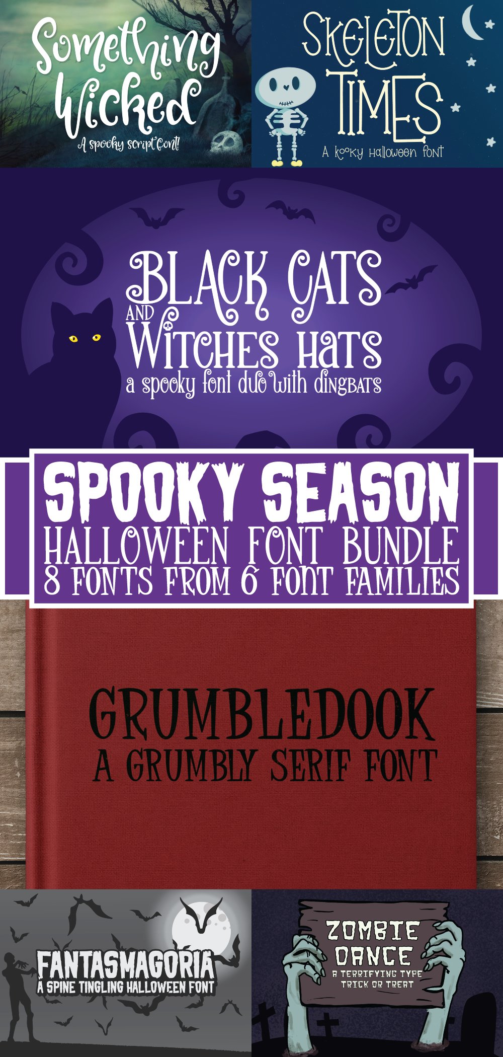 Spooky Season Halloween Font Bundle
