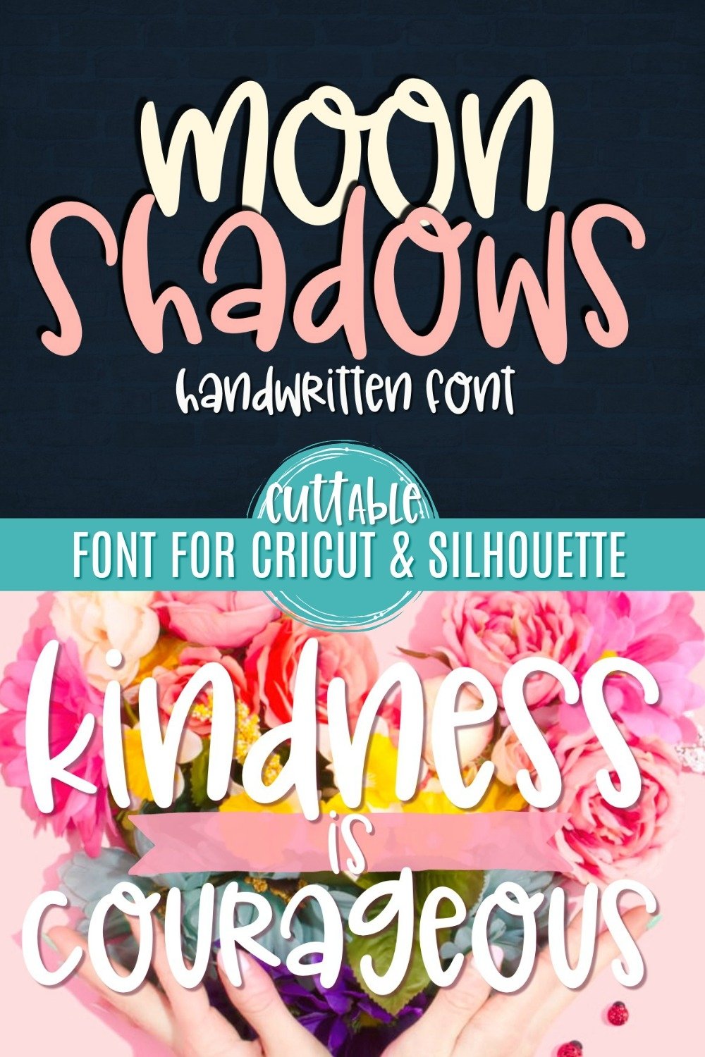 Moon Shadows Handwritten Font for Crafters