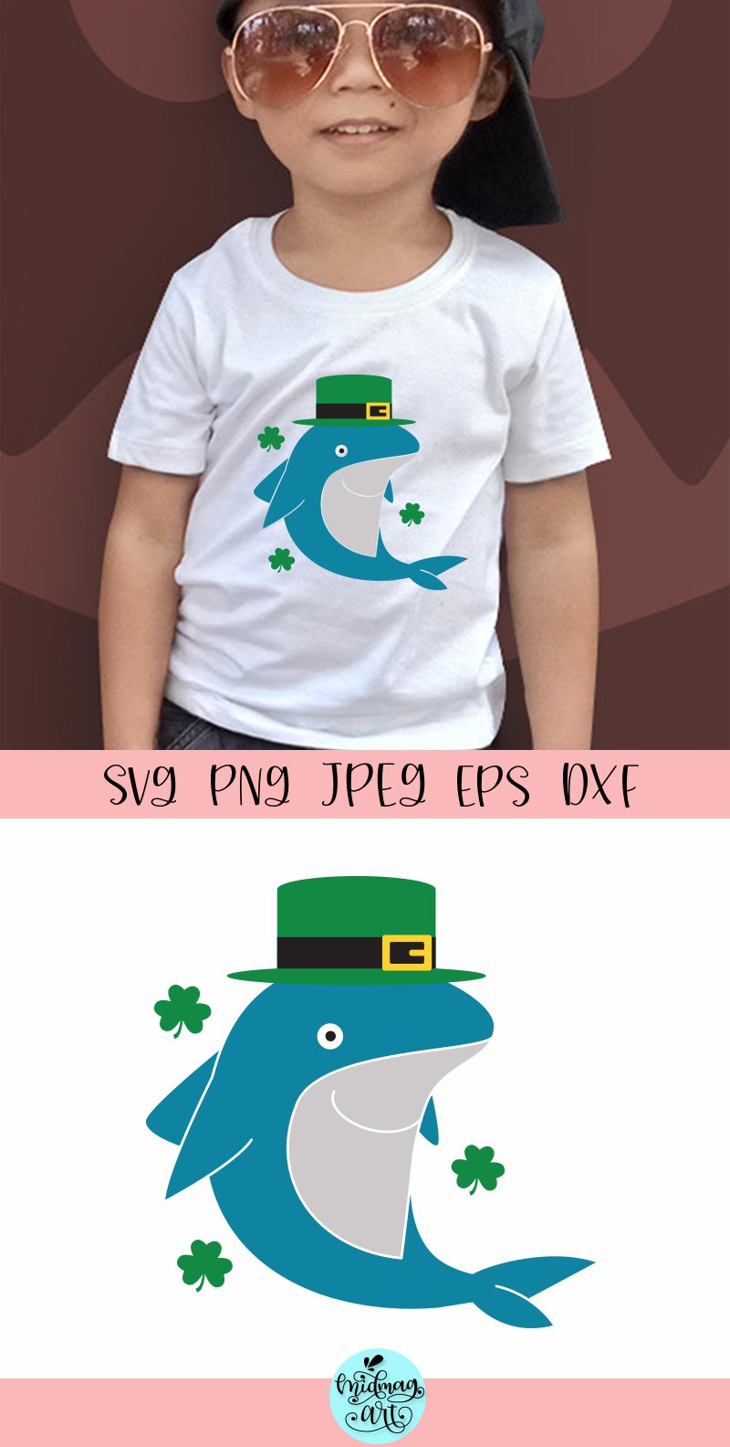 St. Patrick's shark svg, St. Patrick's day svg