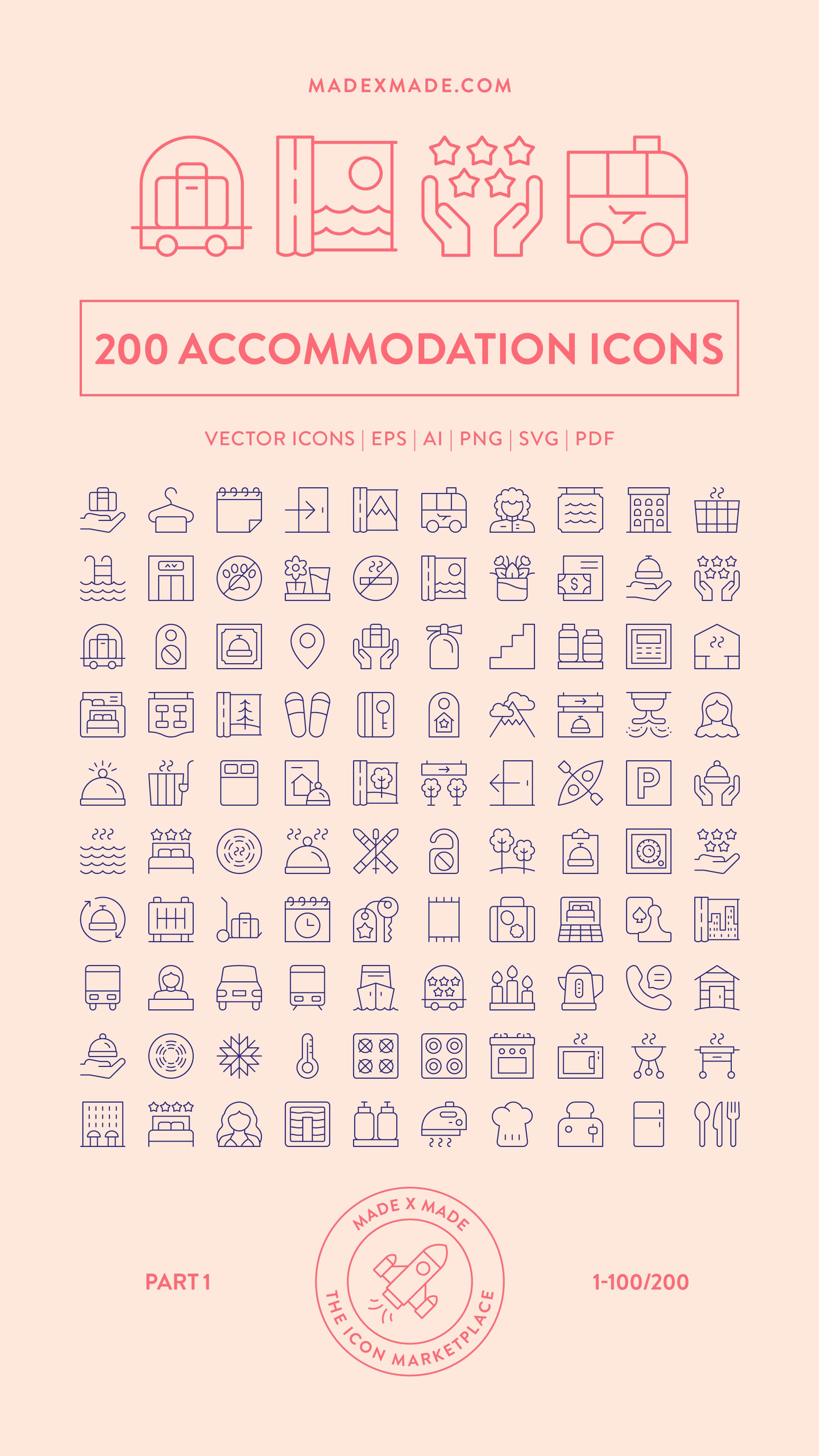 Accomodation Icons