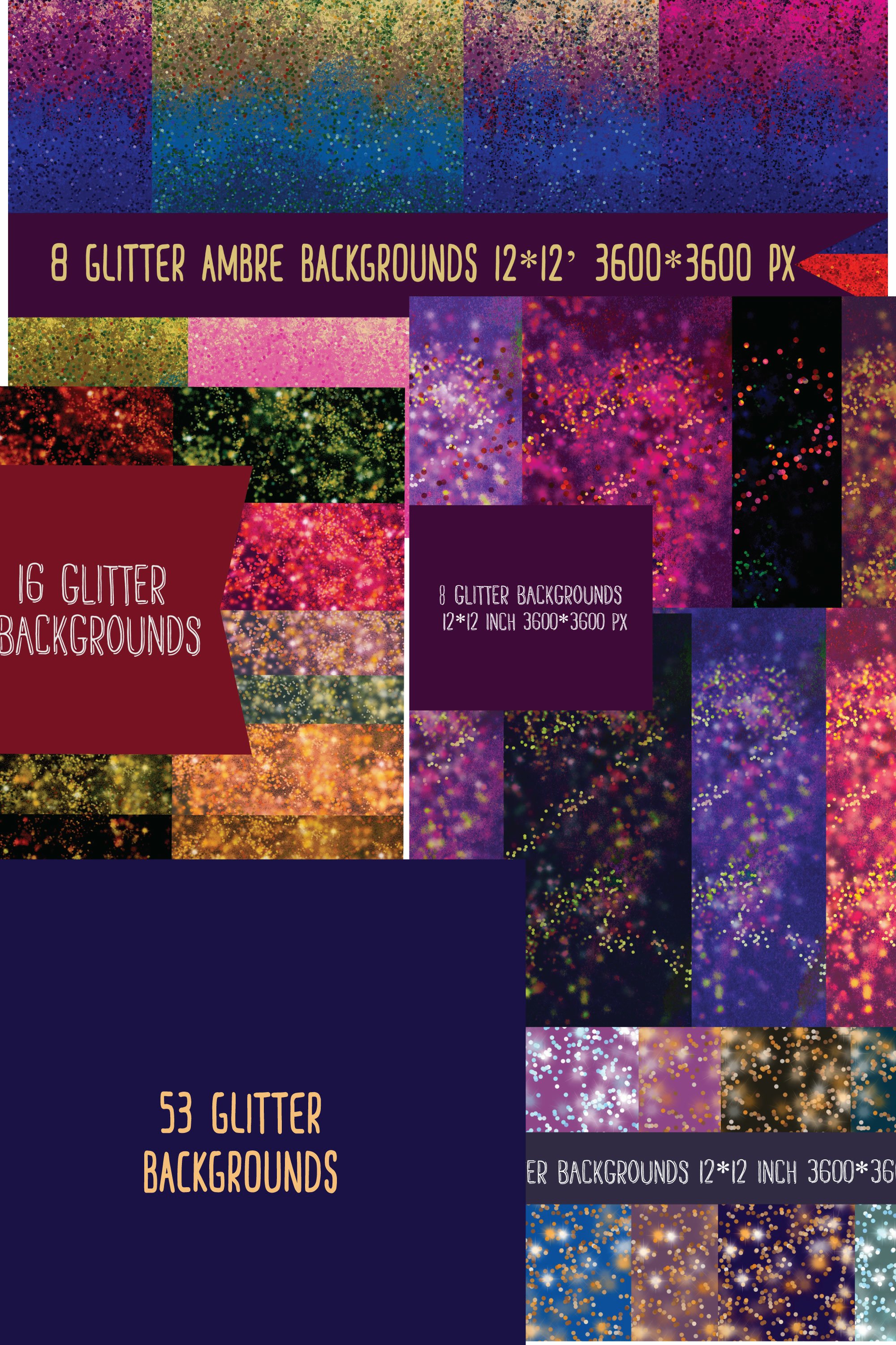 glitter backgrounds MEGA bundle (1228133)