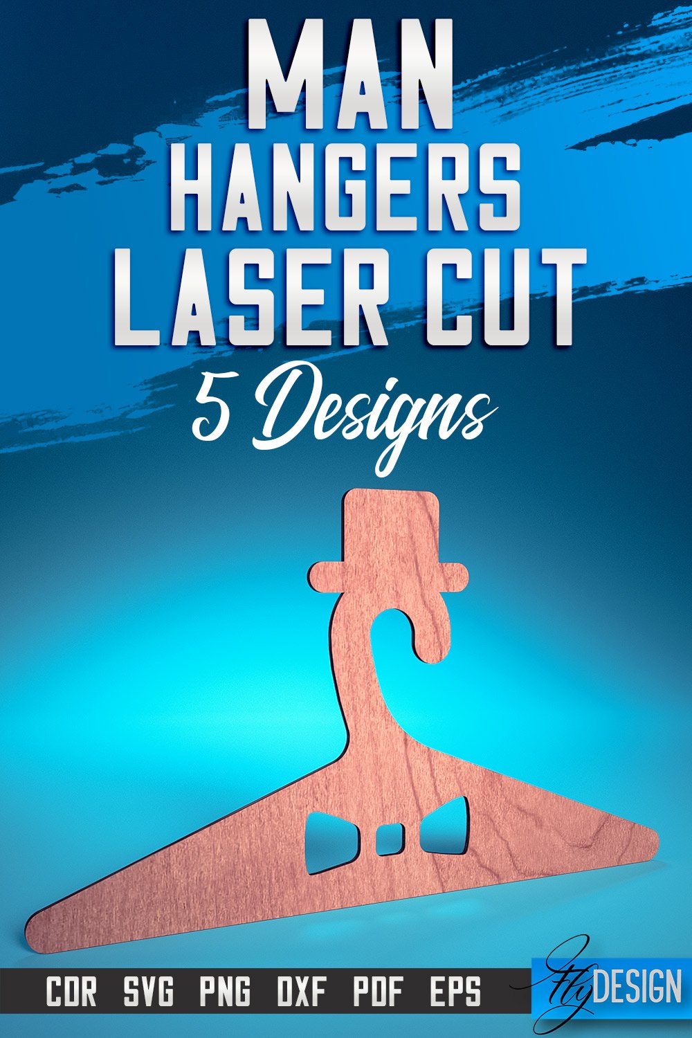 Man Hangers Laser Cut SVG | Man Design Laser Cut (3022301)