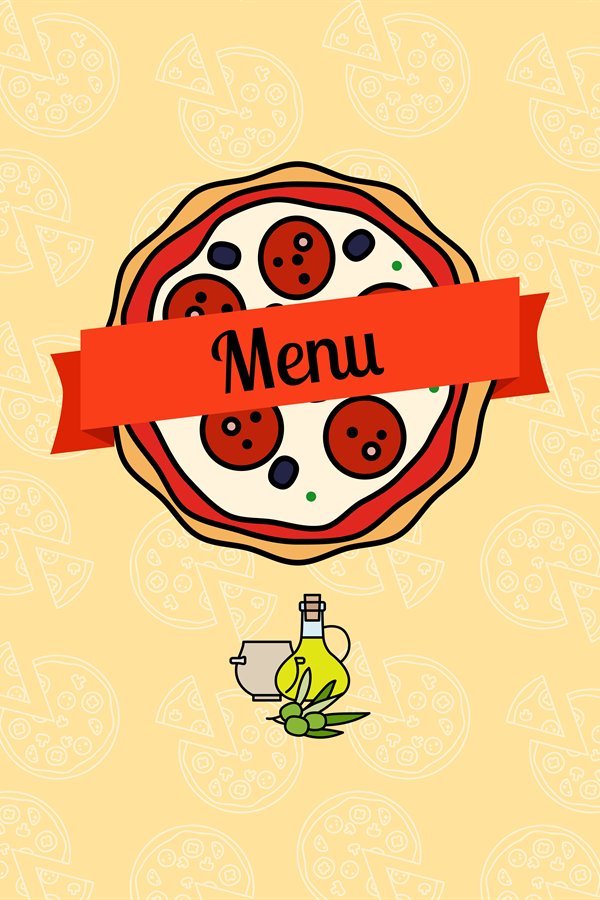Pizza menu cover (832168)