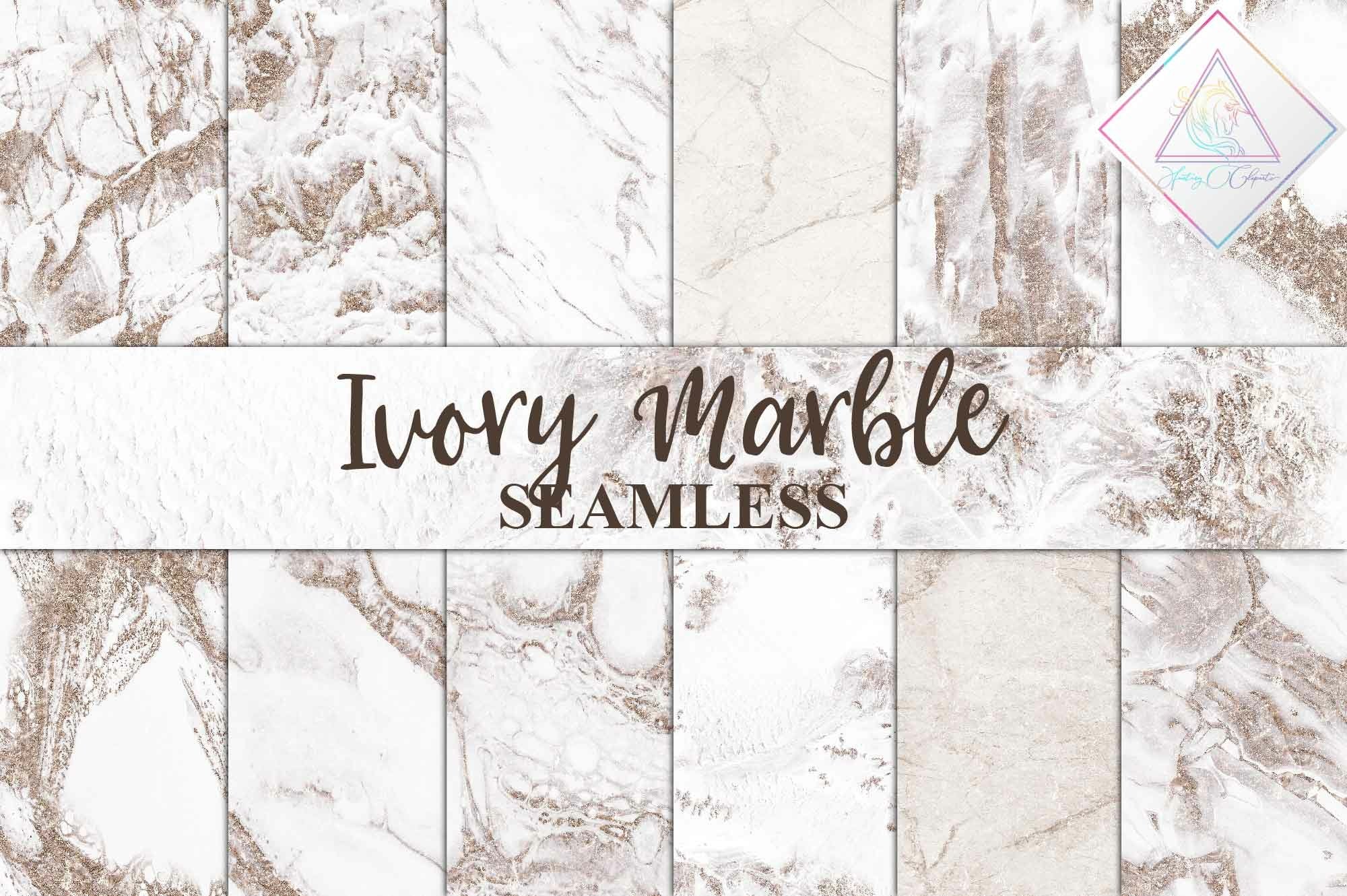 Seamless Ivory Marble Digital Paper