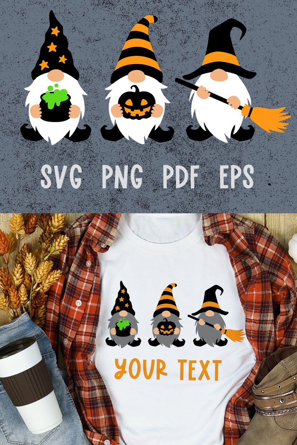 Gnome svg Halloween gnomes svg Gnome clipart Fall gnome svg