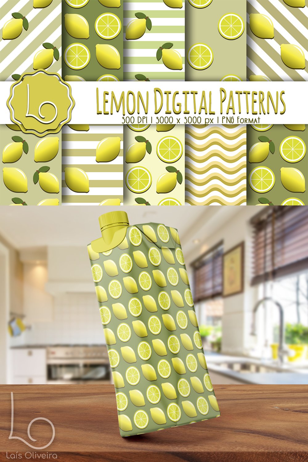 10 Lemon Digital Patterns