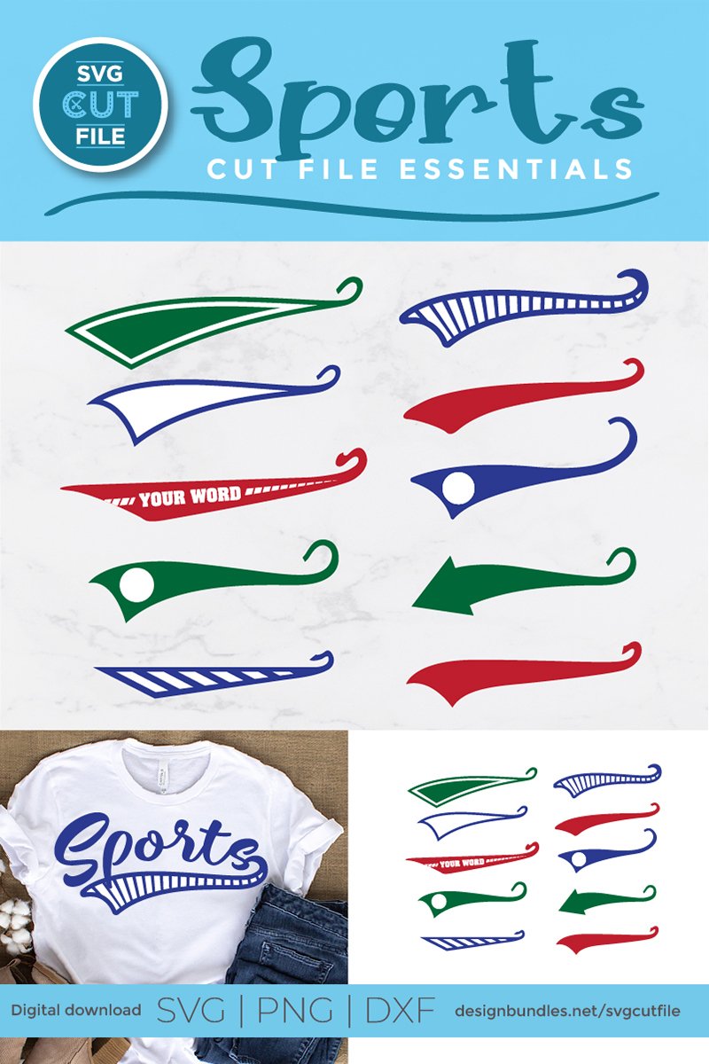 Swoosh SVG bundle - a swooshes svg set for crafters