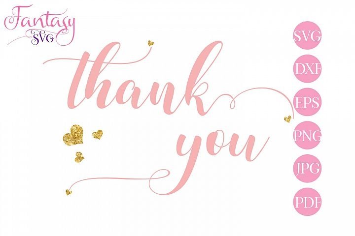 Thank You - SVG Cut File (183377) | SVGs | Design Bundles