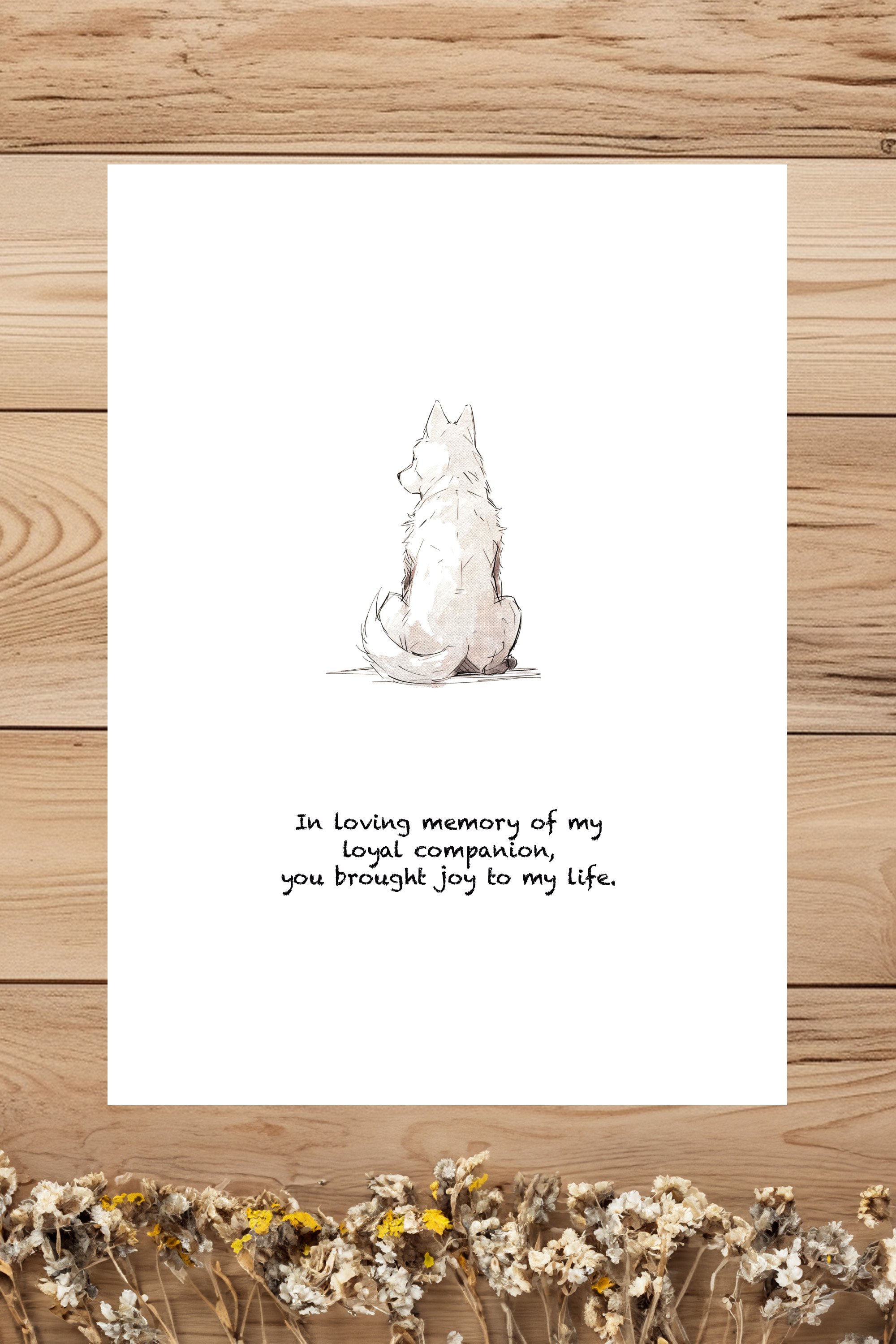 Digital Dog Loss Condolence: Instant Pet Sympathy (2706410)