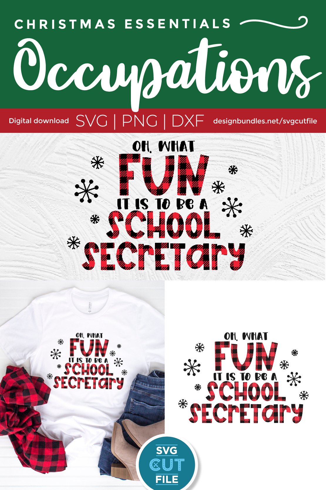 School Secretary Christmas svg - a School Secretary svg file