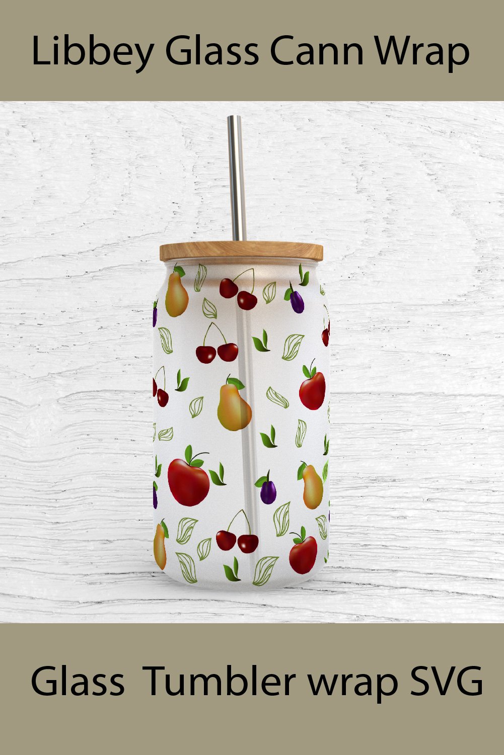 Glass Can Wrap Beer. Libbey Glass Full Wrap
