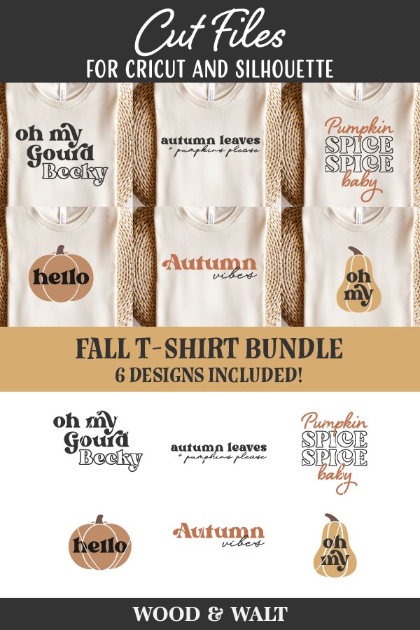 Fall T-Shirt SVG Bundle | Autumn SVG Bundle