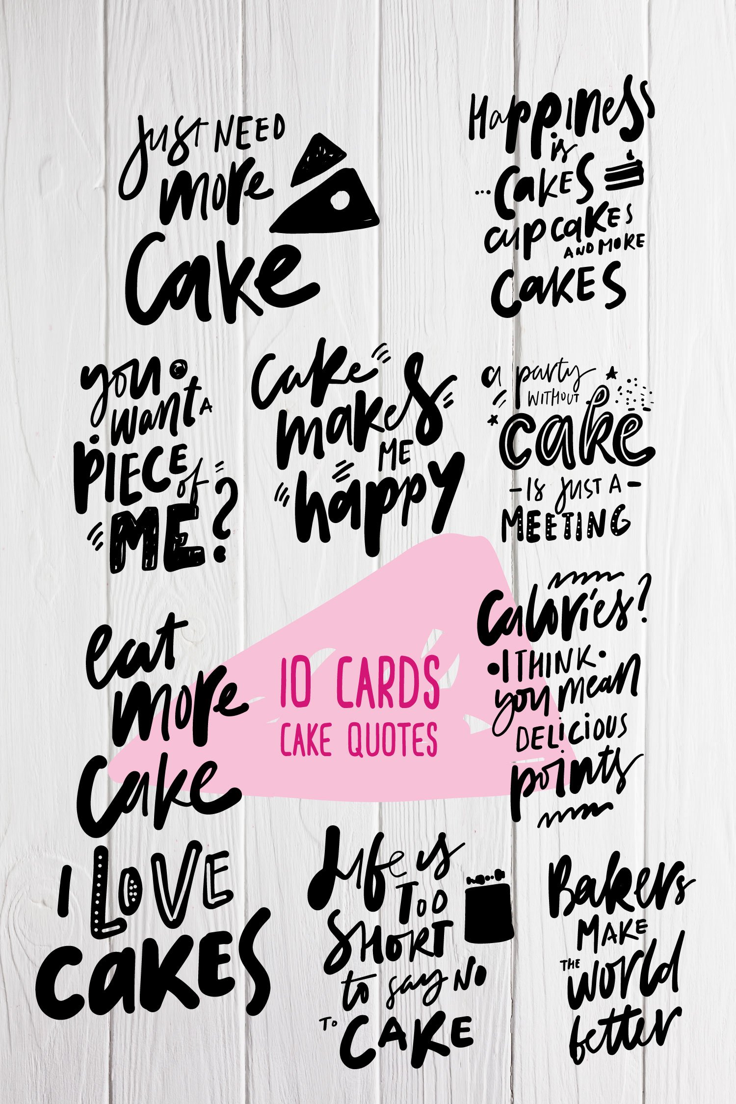 Cake quote bundle SVG (880610)