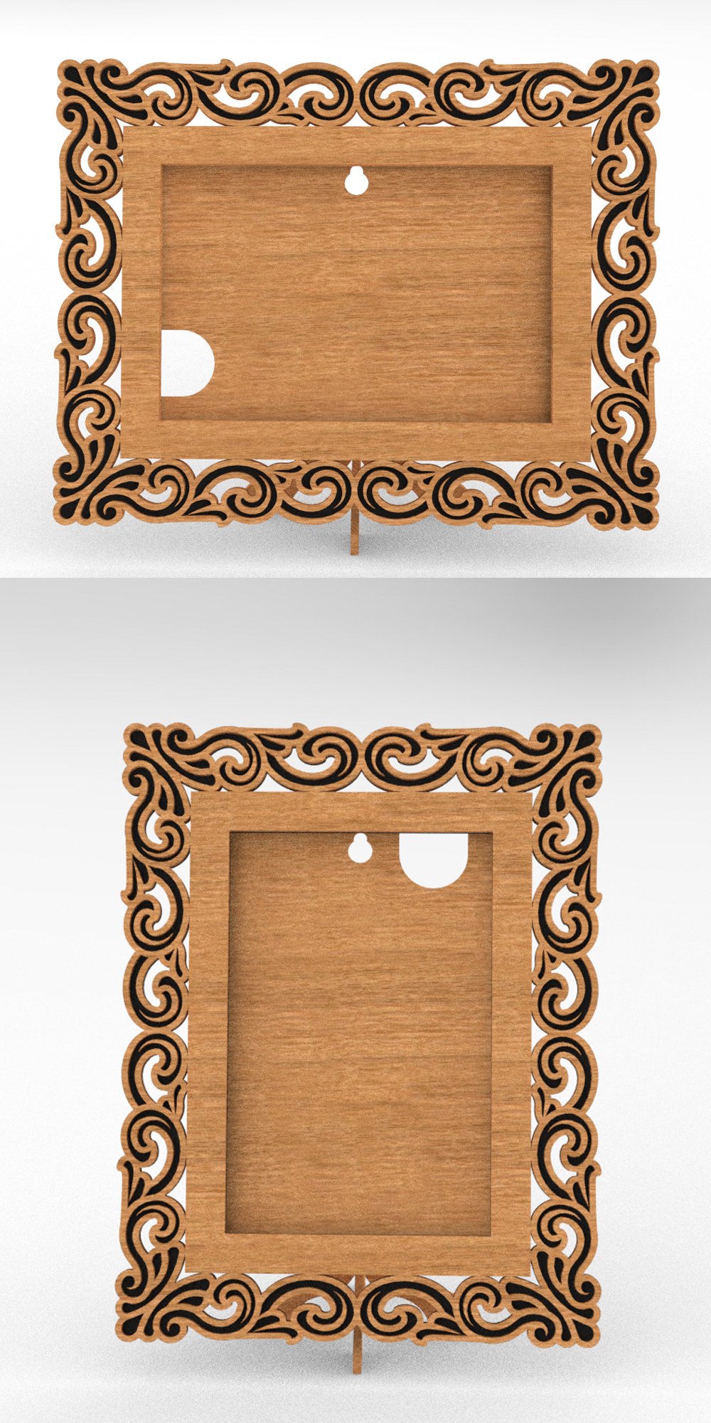 FRM03 - Photo Frame and Stand, Laser Cut Files (1827974)