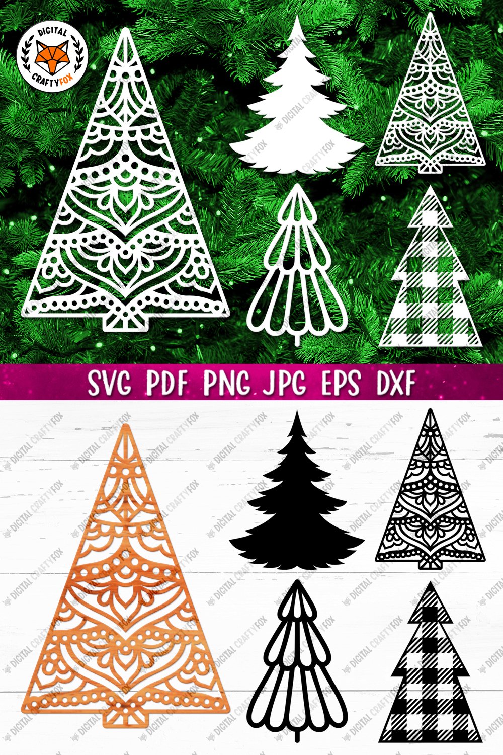 Christmas Tree Cut File SVG, Christmas Tree Ornament SVG