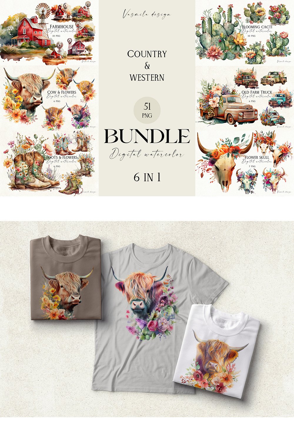 Western bundle of 6 collections