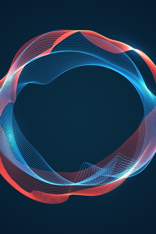 Music circle wave. Sound beat ripples emit waves flux. Music